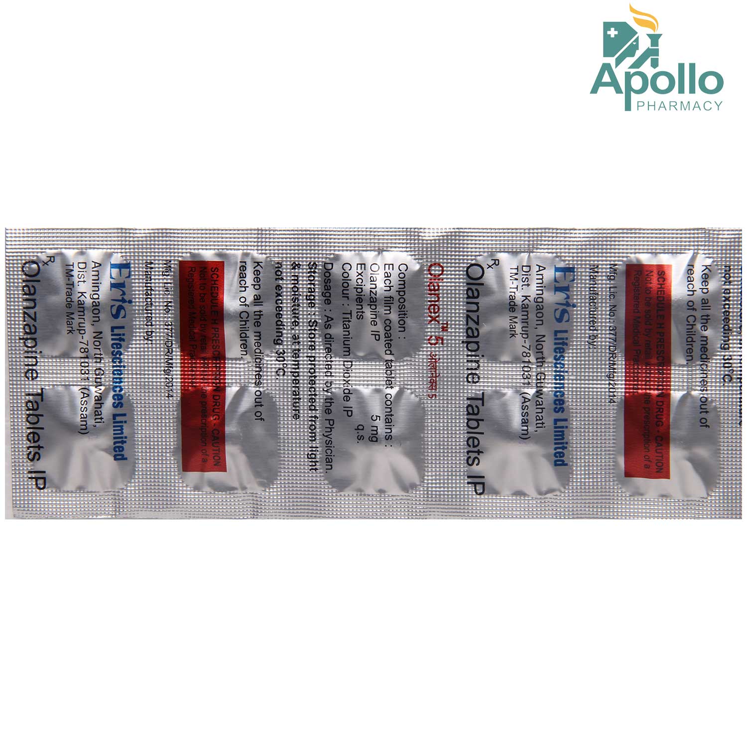 Olanex 5 Tablet 10's Price, Uses, Side Effects, Composition - Apollo ...
