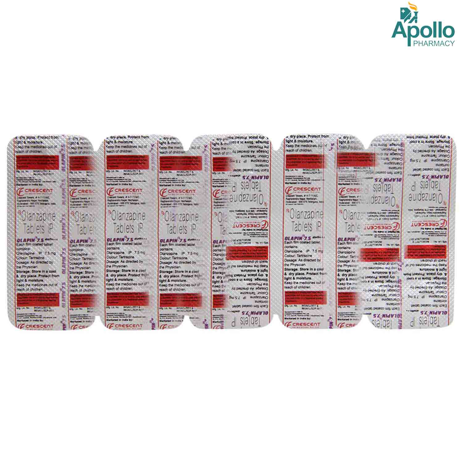 Olapin-7.5 Tablet 10's Price, Uses, Side Effects, Composition - Apollo ...
