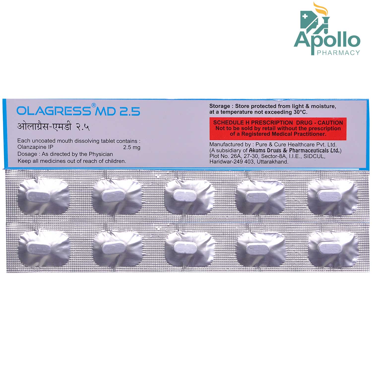 OLAGRESS 2. 5MG TABLET Price, Uses, Side Effects, Composition - Apollo ...