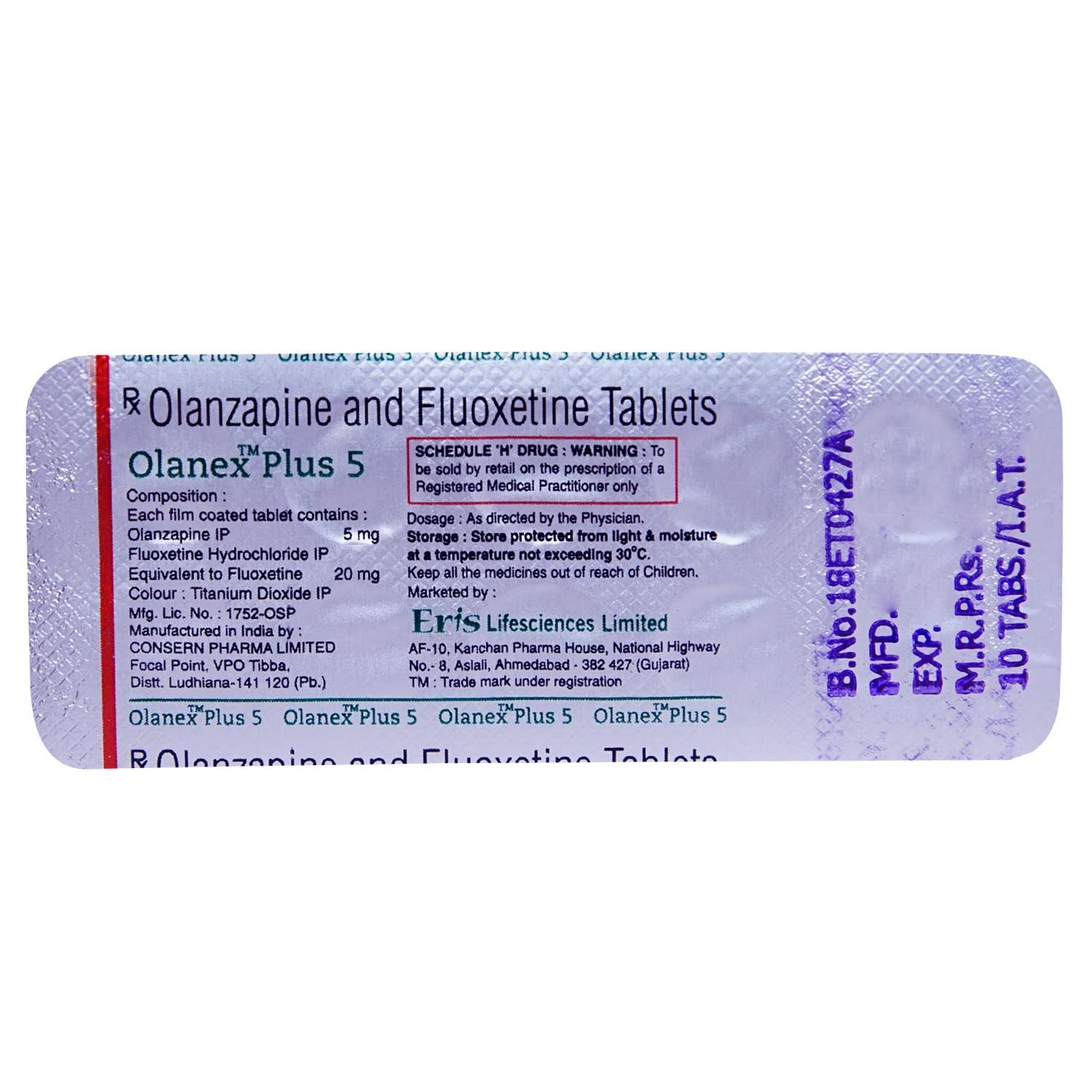 Olanex Plus 5 Tablet 10's Price, Uses, Side Effects, Composition ...