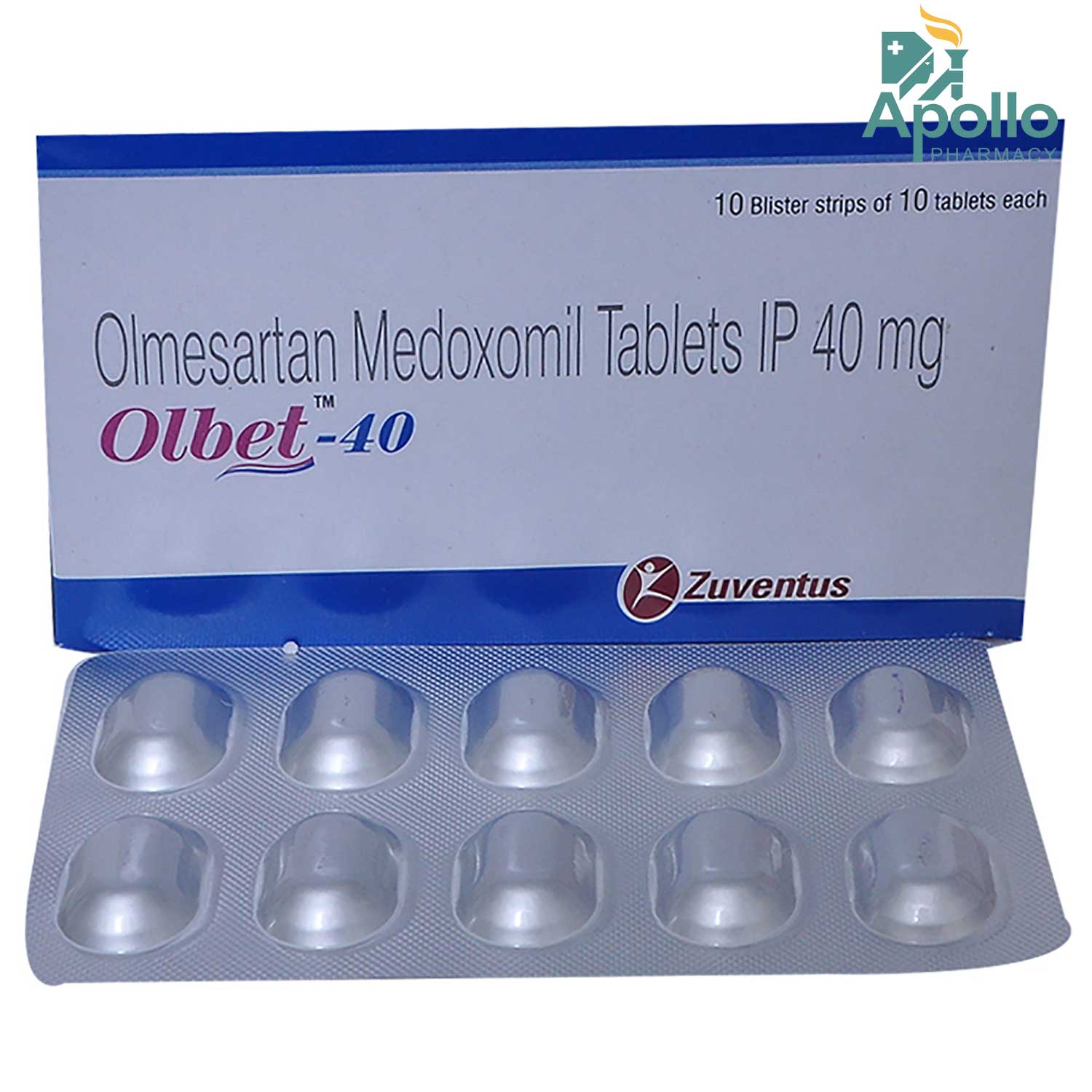 Olbet-40 Tablet 10's Price, Uses, Side Effects, Composition - Apollo ...