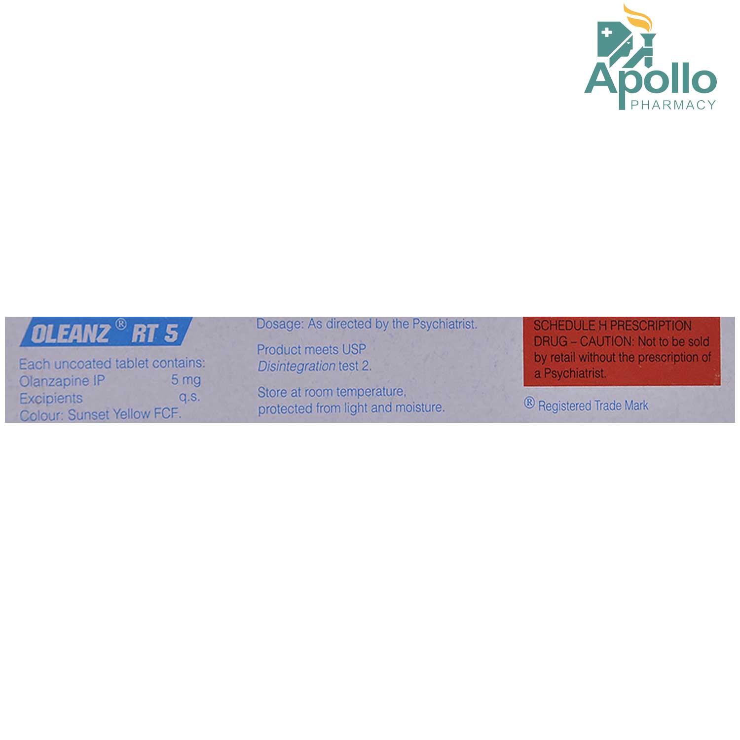 Oleanz RT 5 Tablet 10's Price, Uses, Side Effects, Composition - Apollo ...