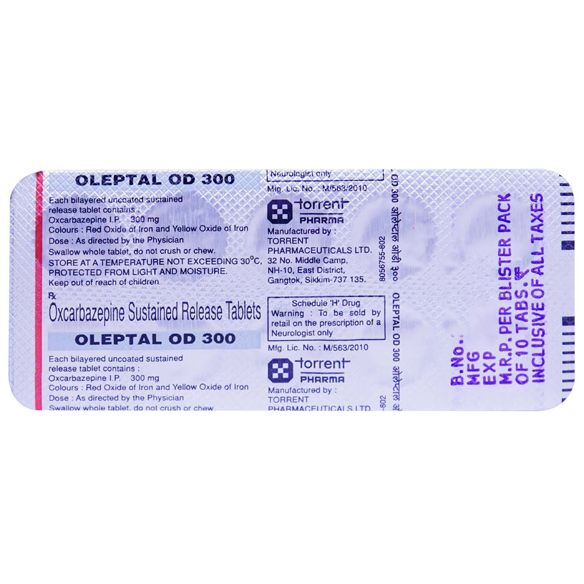Oleptal OD 300 Tablet 10's Price, Uses, Side Effects, Composition ...