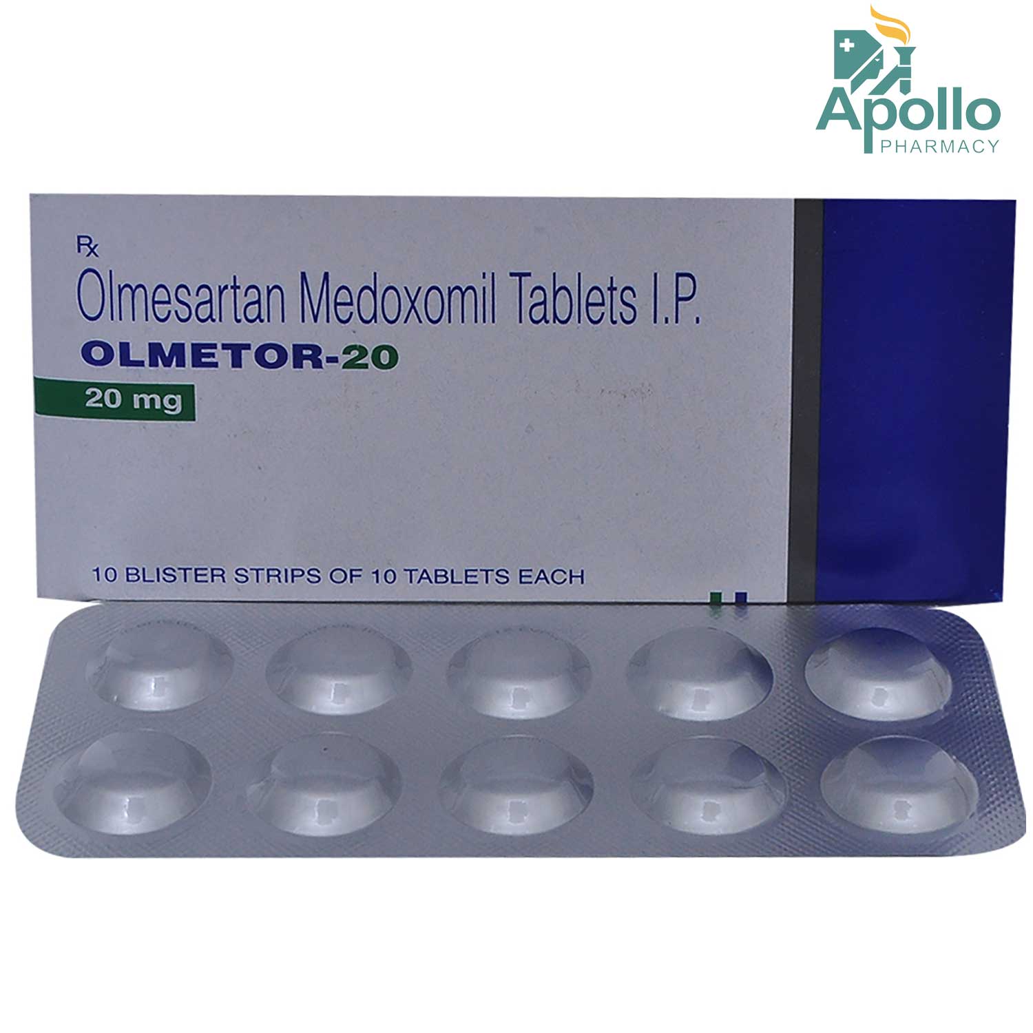Olmetor 20 Tablet 10's Price, Uses, Side Effects, Composition - Apollo ...