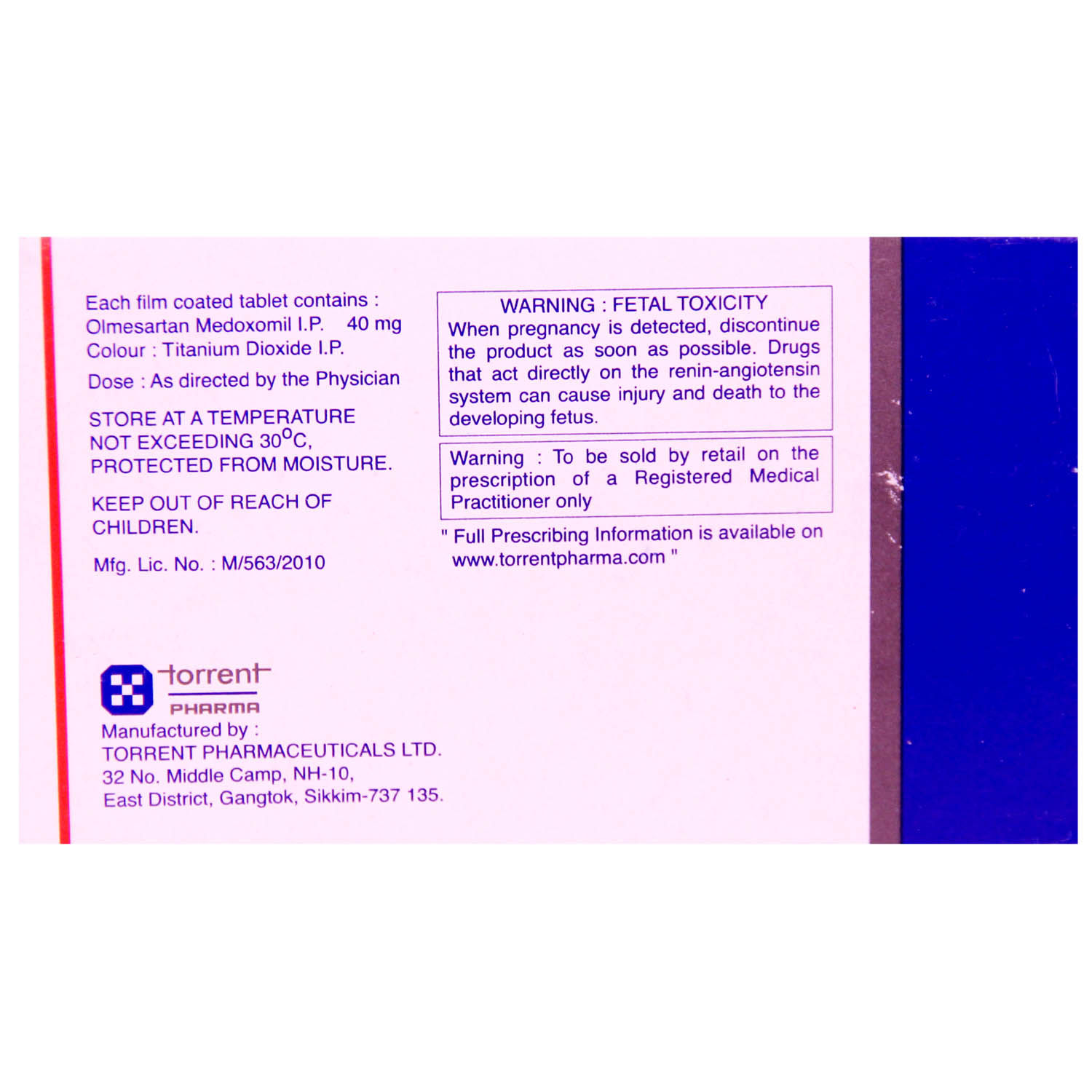 Olmetor 40 Tablet 10's Price, Uses, Side Effects, Composition - Apollo ...