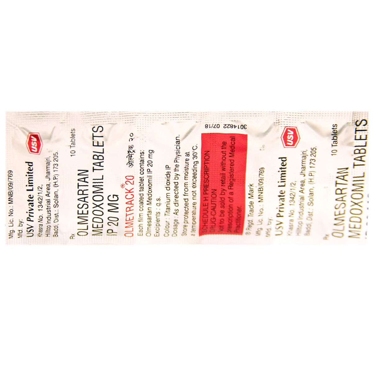 Olmetrack 20 Tablet 10's Price, Uses, Side Effects, Composition ...