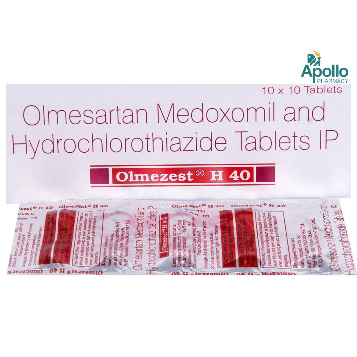 Olmezest H 40 Tablet 10's Price, Uses, Side Effects, Composition ...