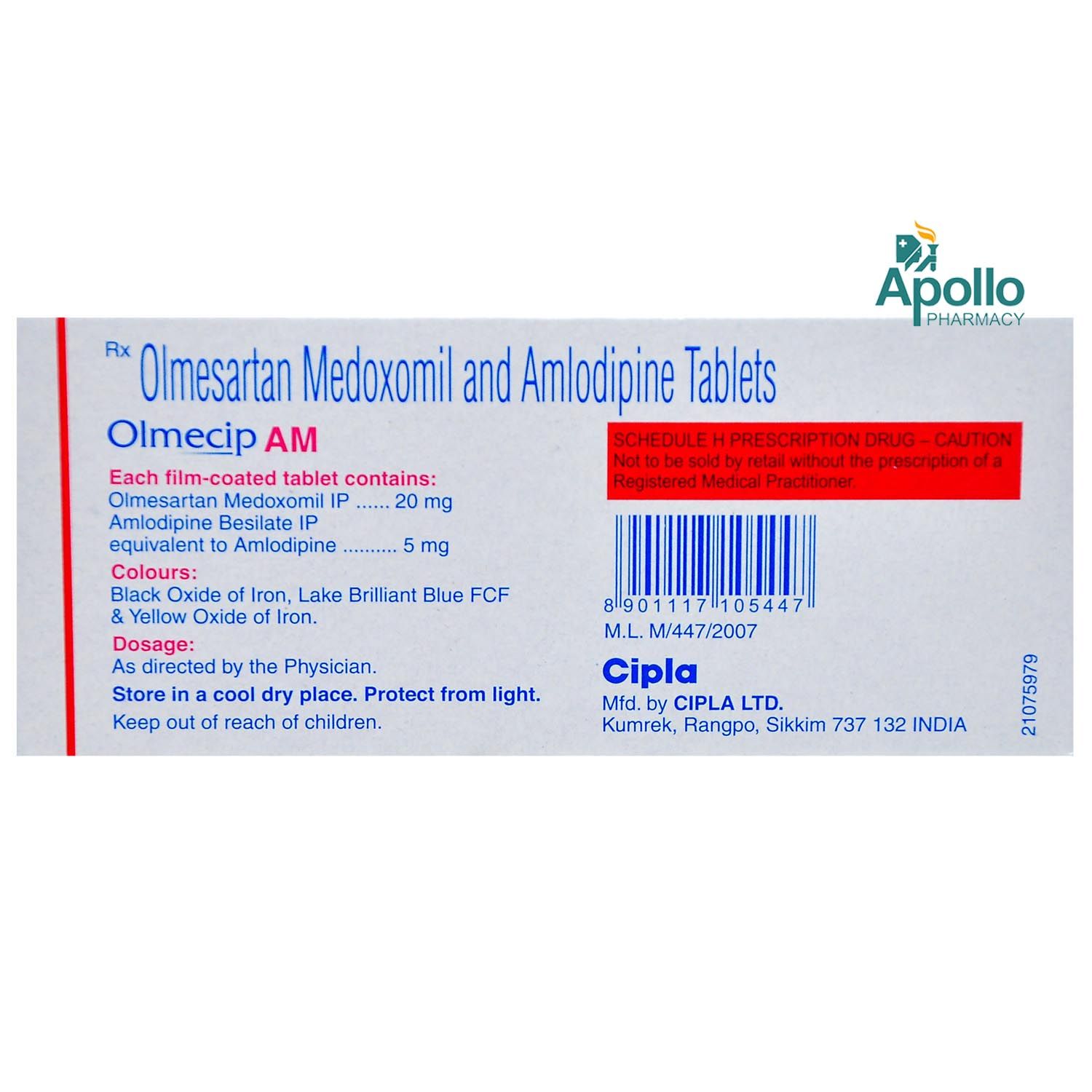 OLMECIP AM TABLET Price, Uses, Side Effects, Composition - Apollo Pharmacy
