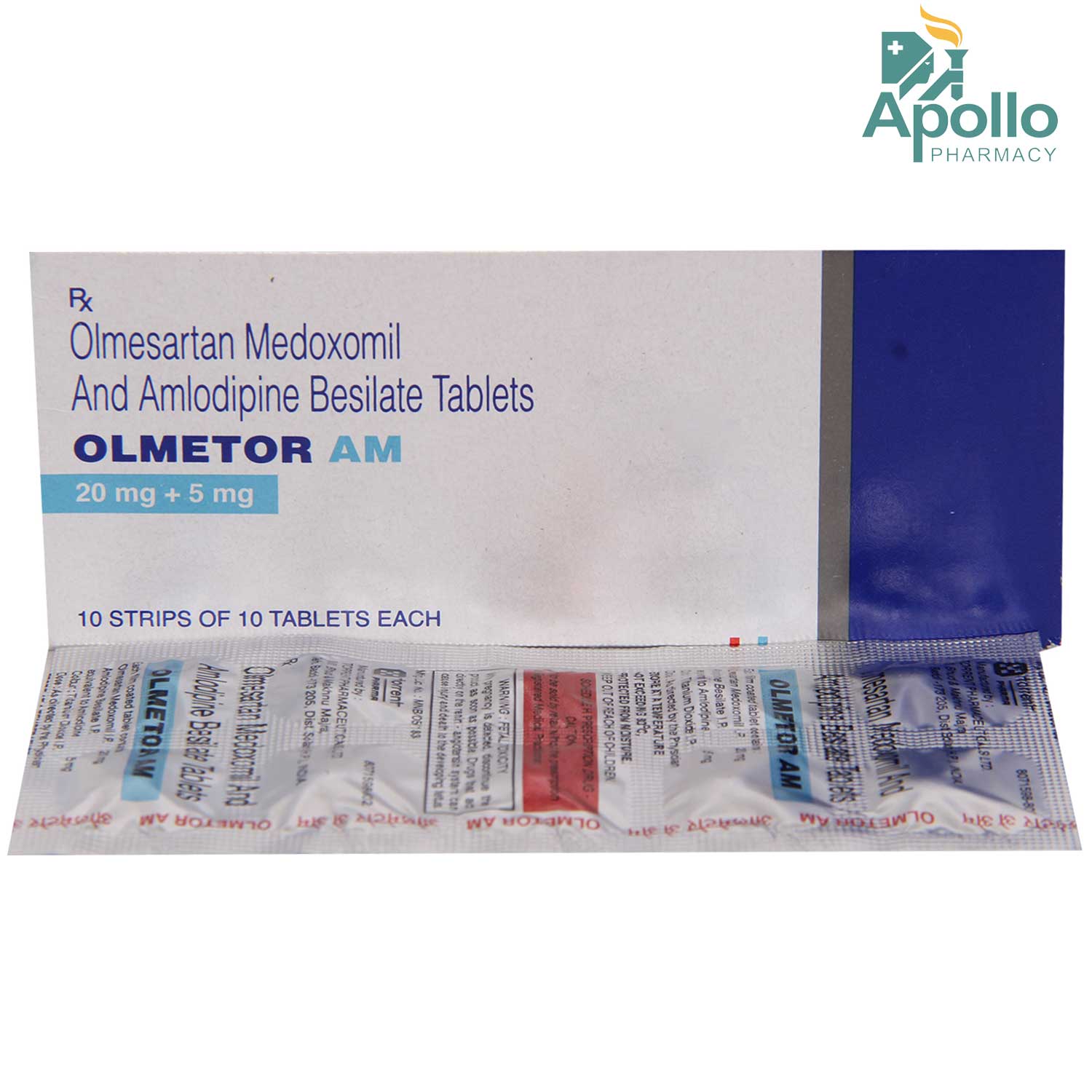 Olmetor AM Tablet 10's Price, Uses, Side Effects, Composition - Apollo ...