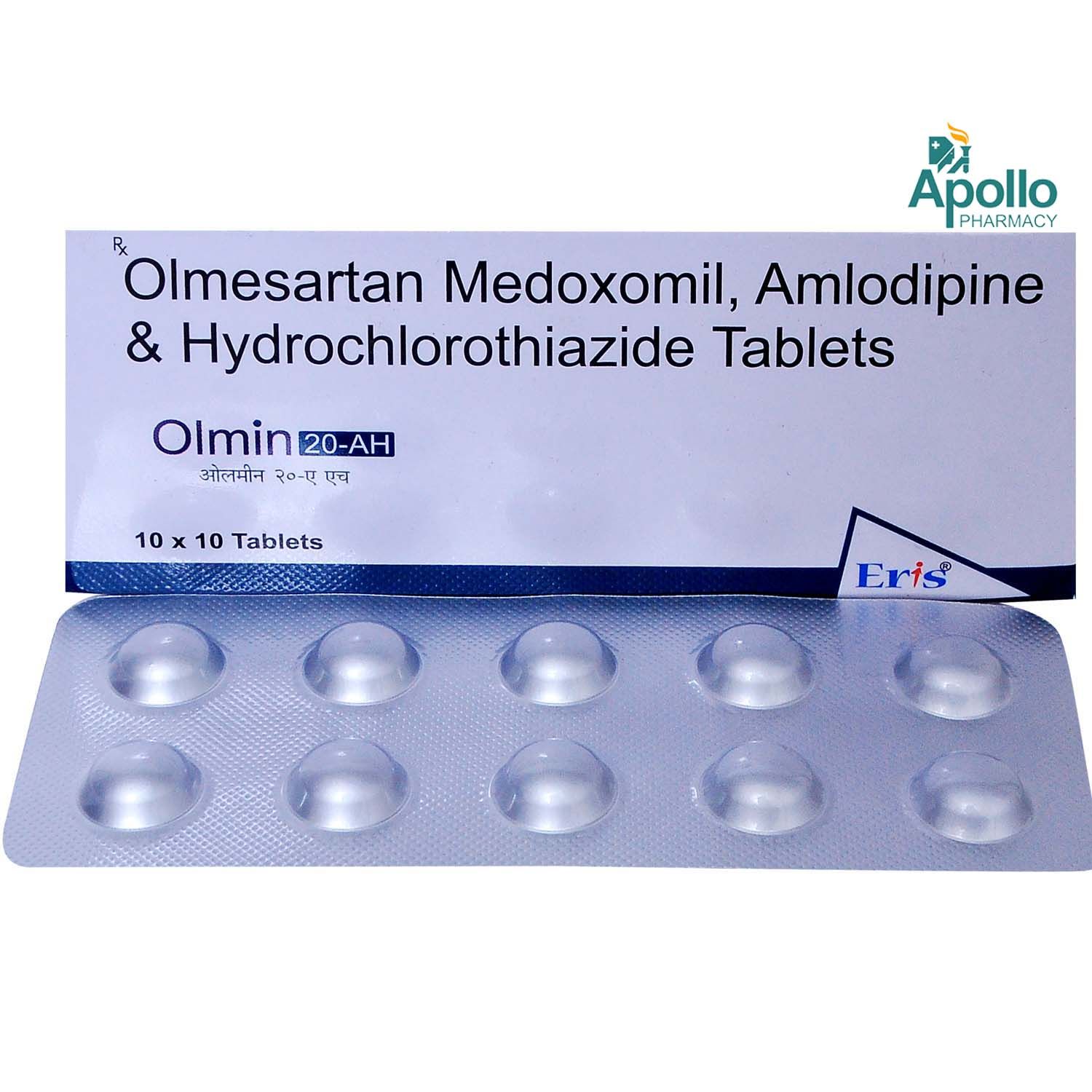 Olmin 20-AH Tablet 10's Price, Uses, Side Effects, Composition - Apollo ...