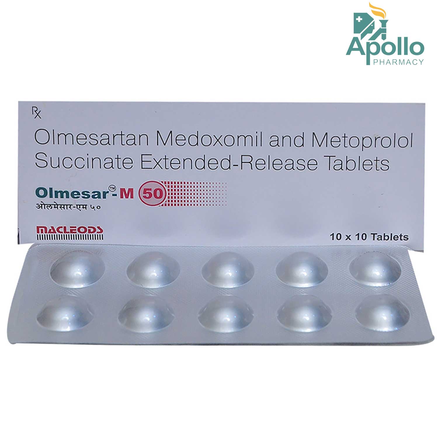 Olmesar-M 50 Tablet 10's Price, Uses, Side Effects, Composition ...