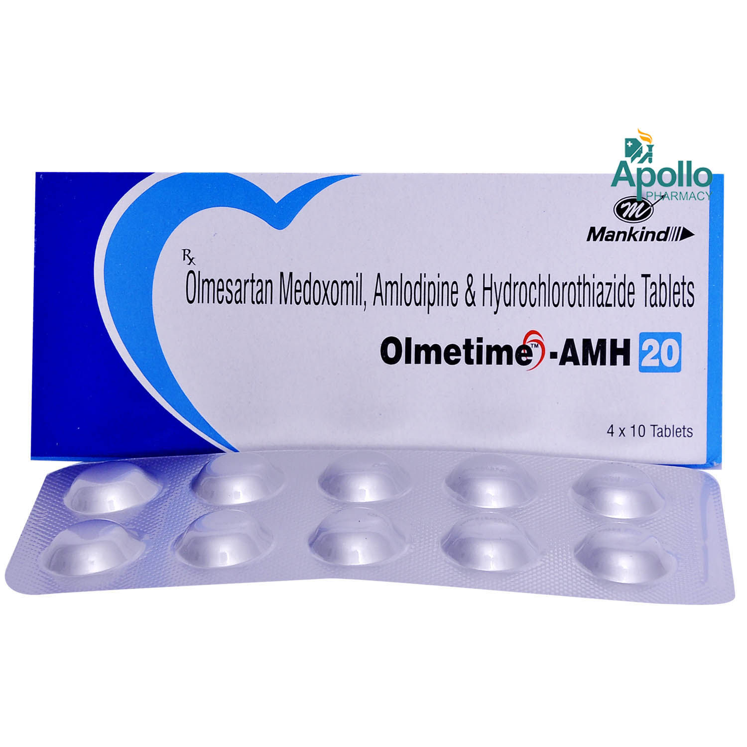 Olmetime AMH 20 Tablet 10's Price, Uses, Side Effects, Composition ...
