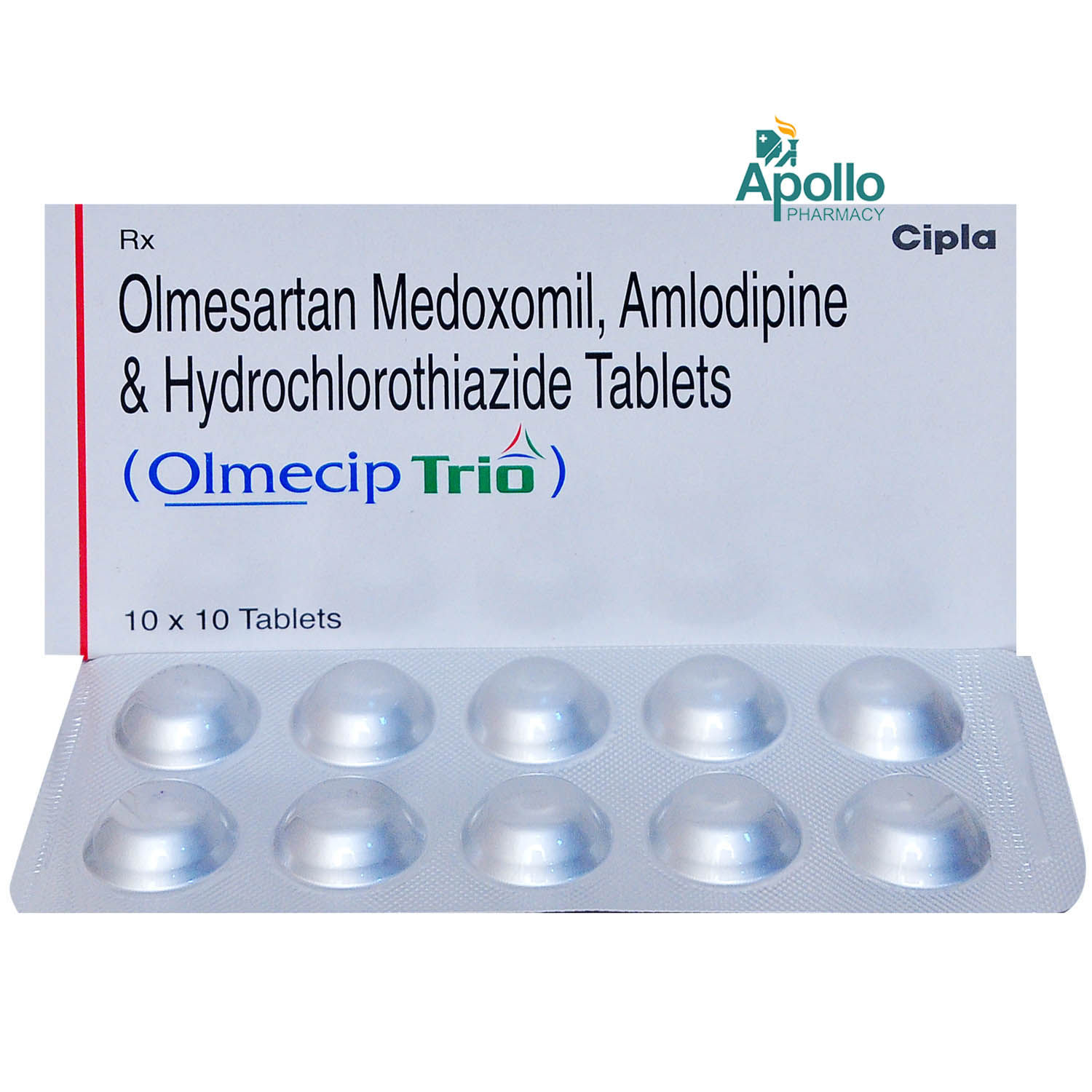 Olmecip Trio Tablet 10's Price, Uses, Side Effects, Composition ...