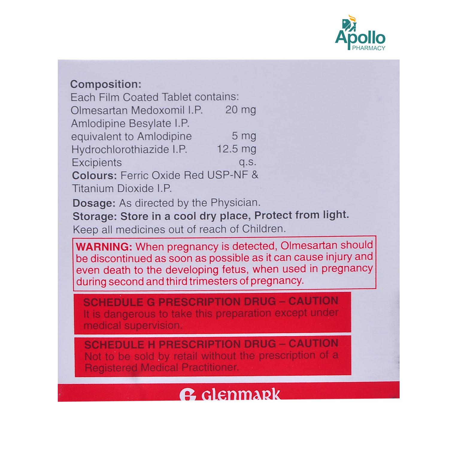 OLMAX 3D 20MG TABLET Price, Uses, Side Effects, Composition - Apollo ...