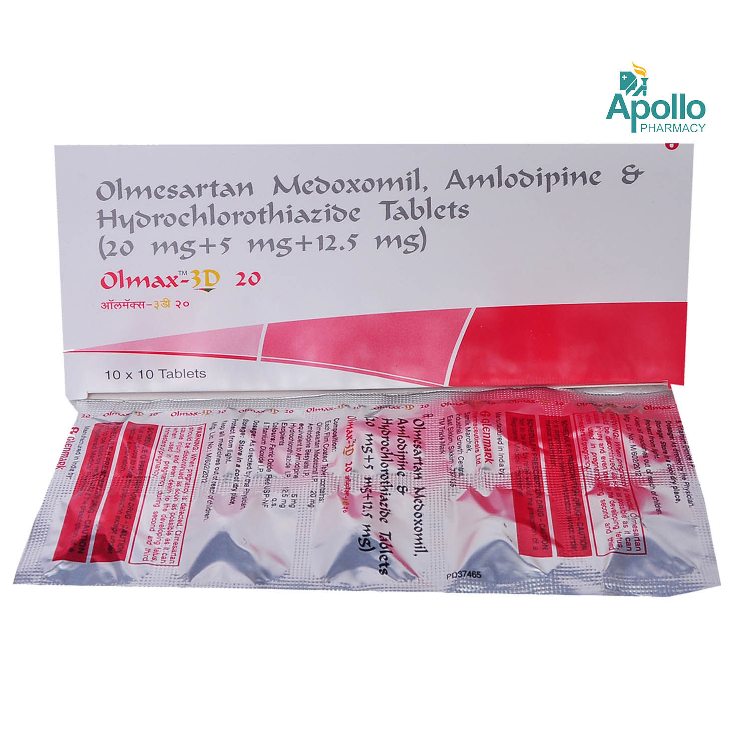 OLMAX 3D 20MG TABLET Price, Uses, Side Effects, Composition - Apollo ...