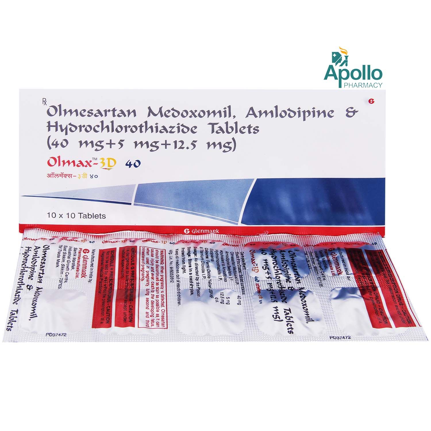 Olmax-3D 40 Tablet 10's Price, Uses, Side Effects, Composition - Apollo ...