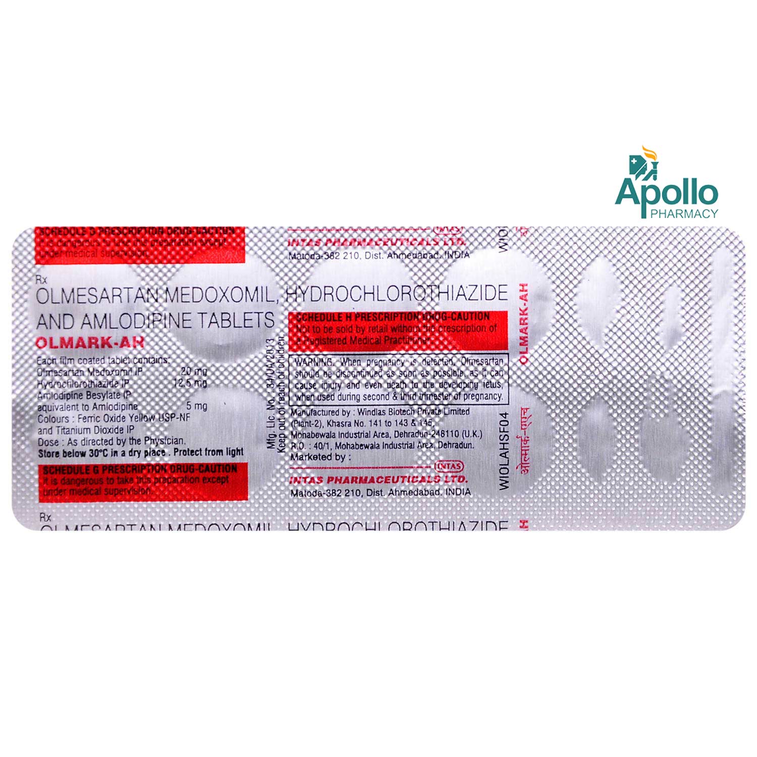 Olmark AH Tablet 10's Price, Uses, Side Effects, Composition - Apollo ...
