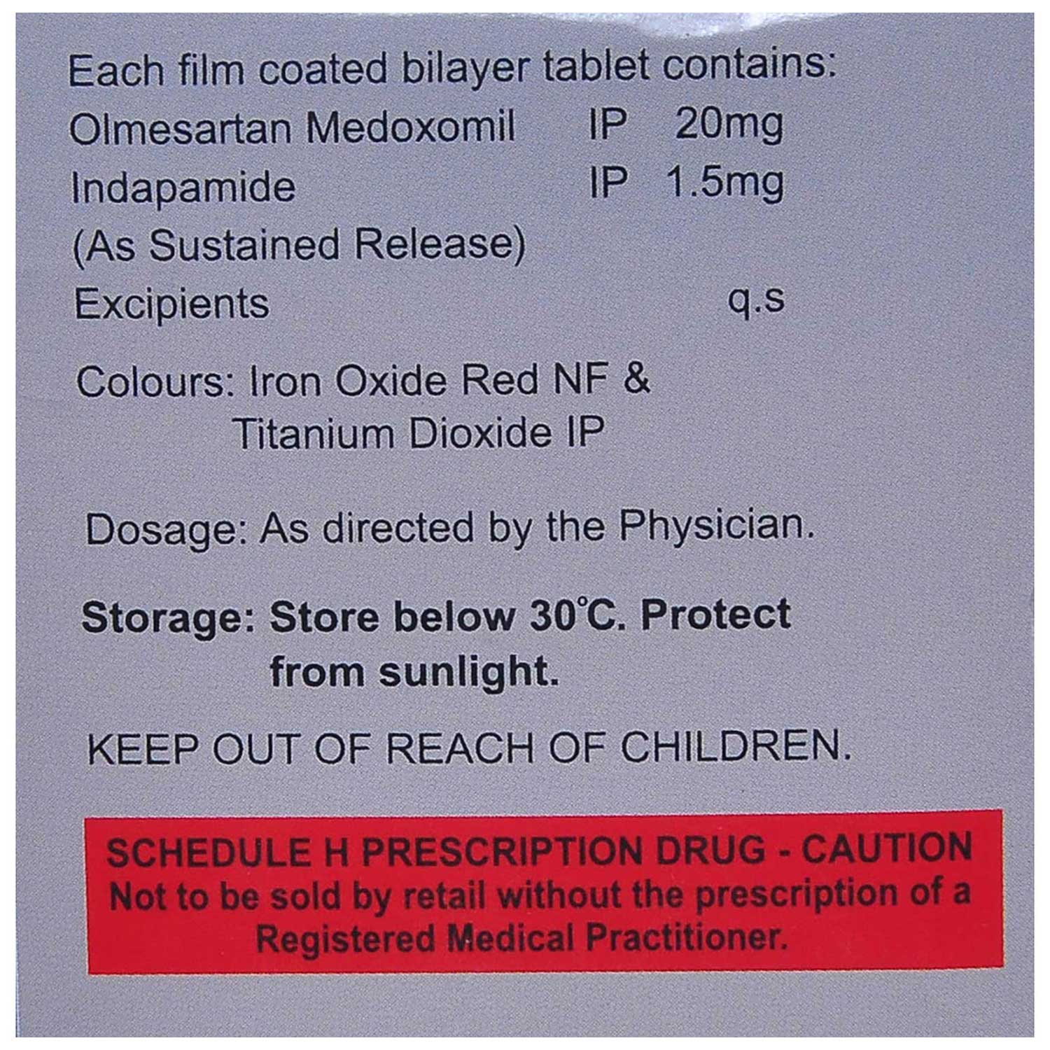 Olmy-D 20 Tablet 10's Price, Uses, Side Effects, Composition - Apollo ...