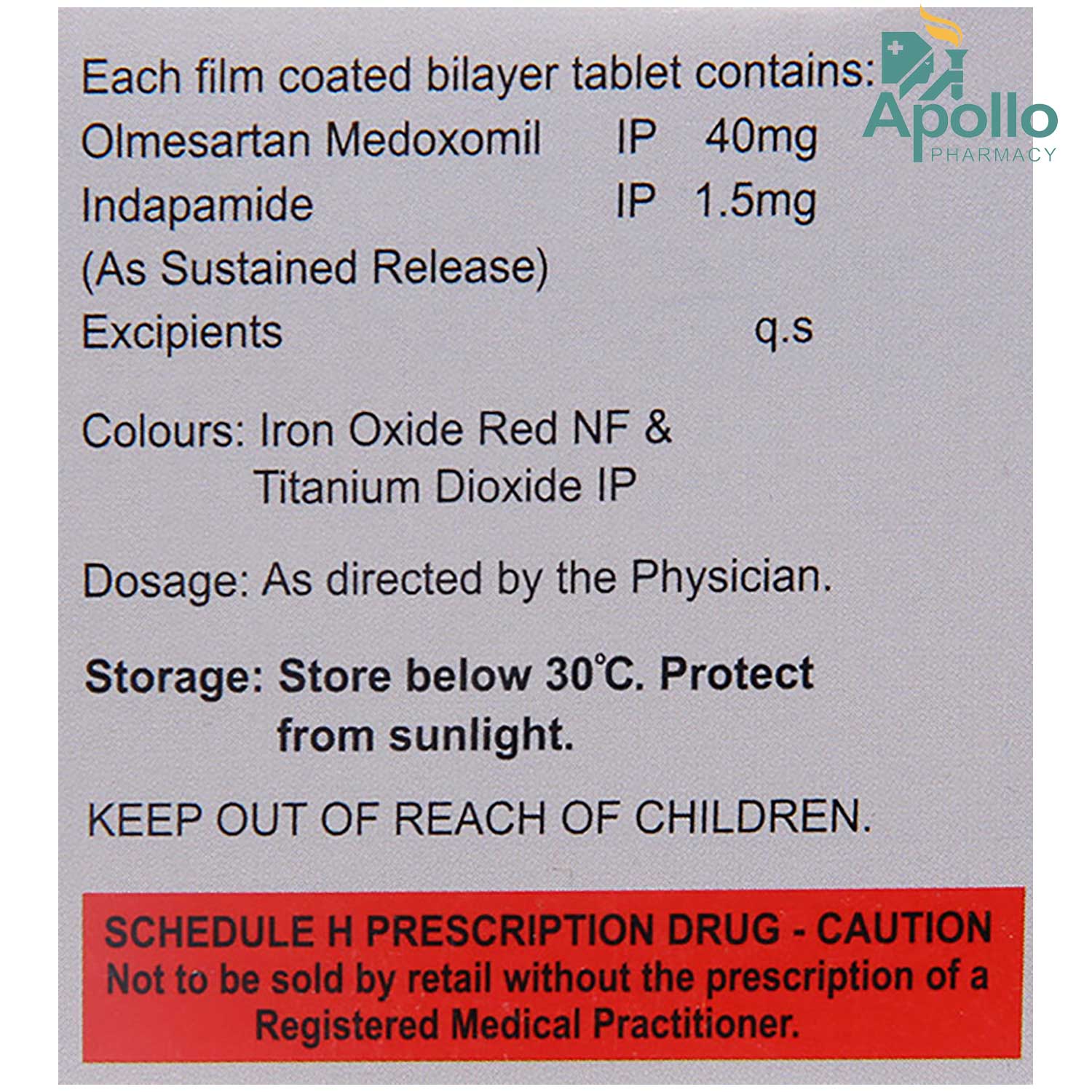 Olmy-D 40 Tablet 10's Price, Uses, Side Effects, Composition - Apollo ...