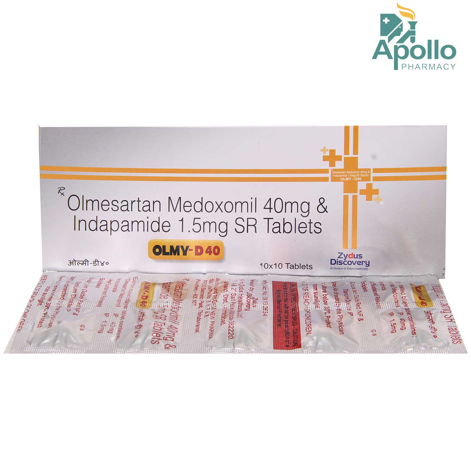 Olmy-D 40 Tablet 10's Price, Uses, Side Effects, Composition - Apollo ...