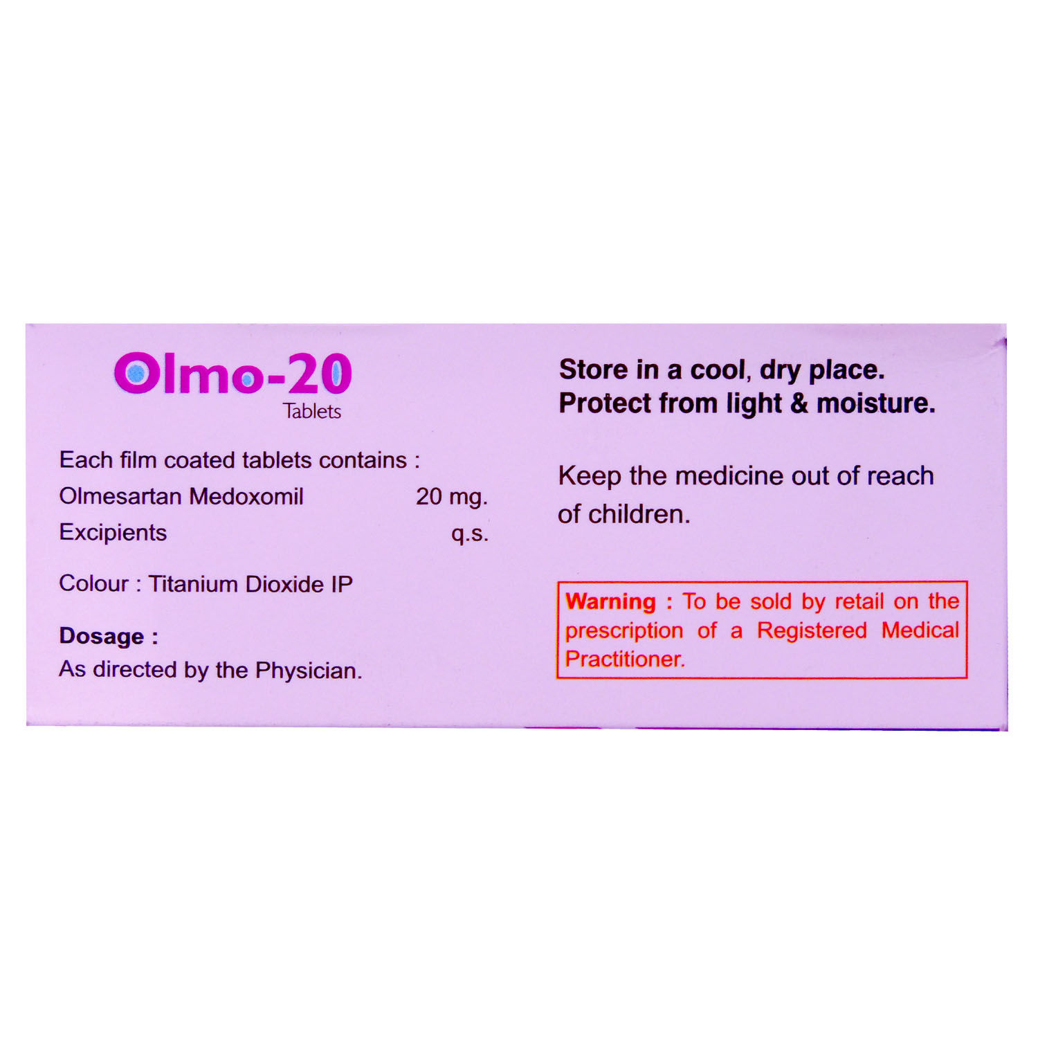 Olmo-20 Tablet 10's Price, Uses, Side Effects, Composition - Apollo ...