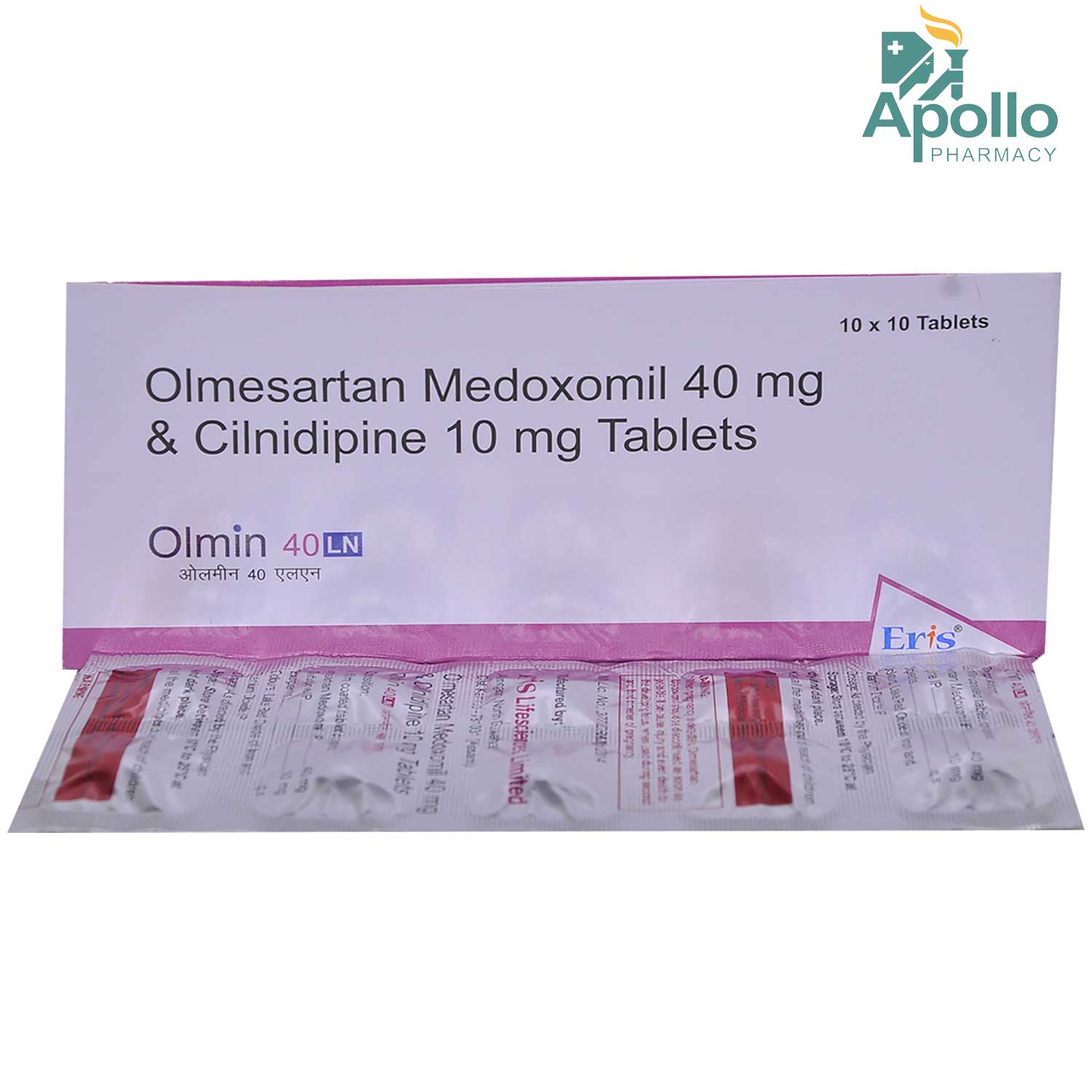 Olmin 40 LN Tablet 10's Price, Uses, Side Effects, Composition - Apollo ...
