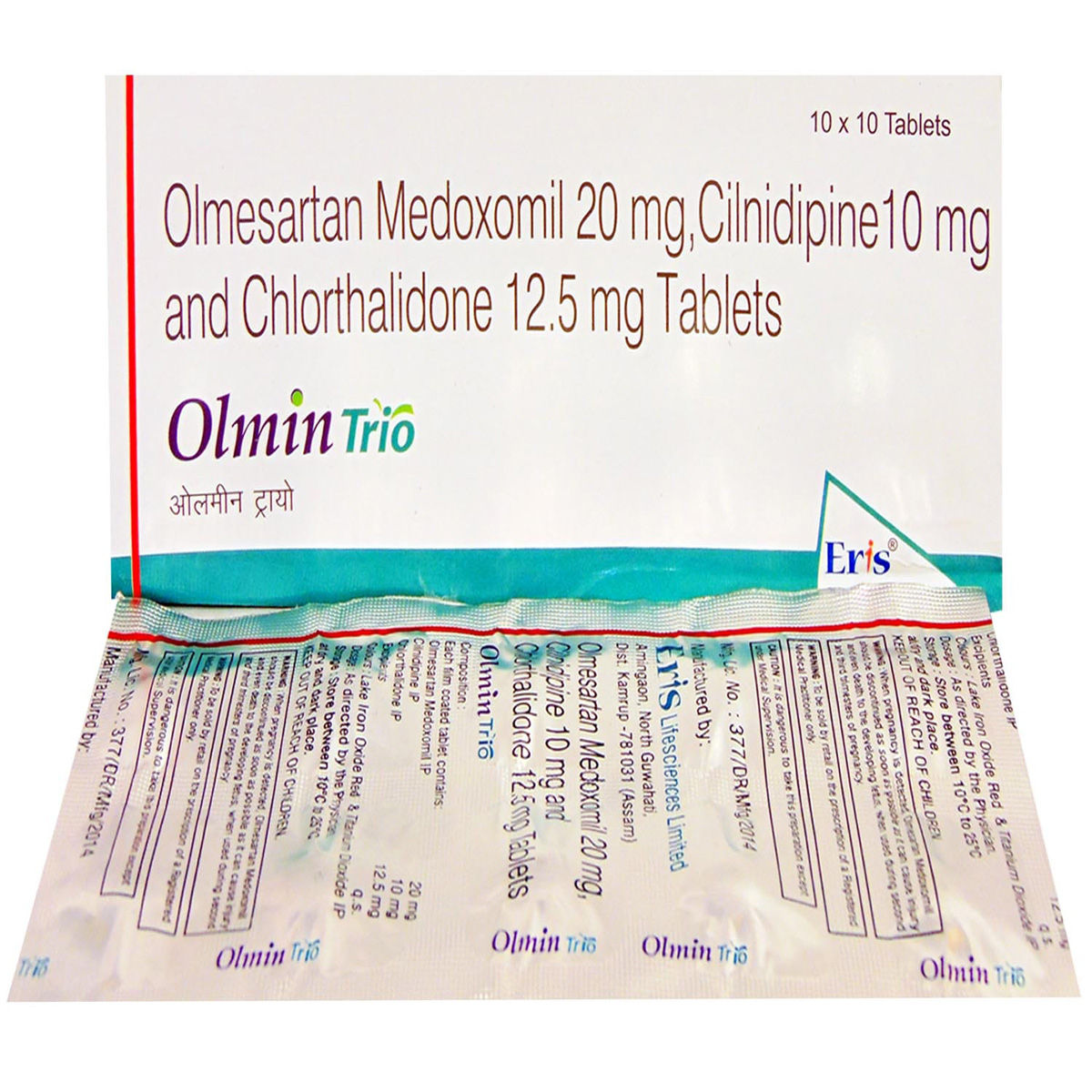 Olmin Trio Tablet 10's Price, Uses, Side Effects, Composition - Apollo ...
