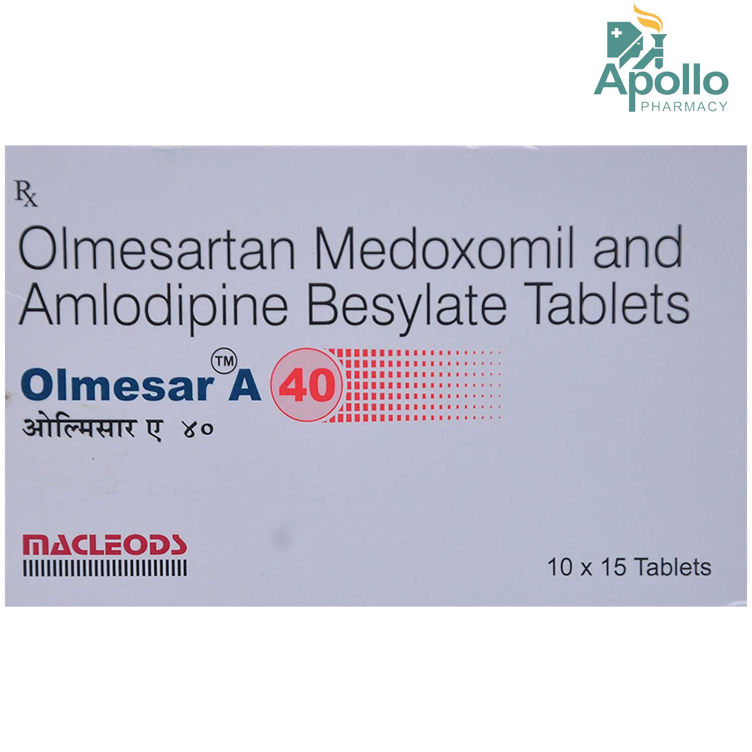 Olmesar A 40 Tablet 15's Price, Uses, Side Effects, Composition ...