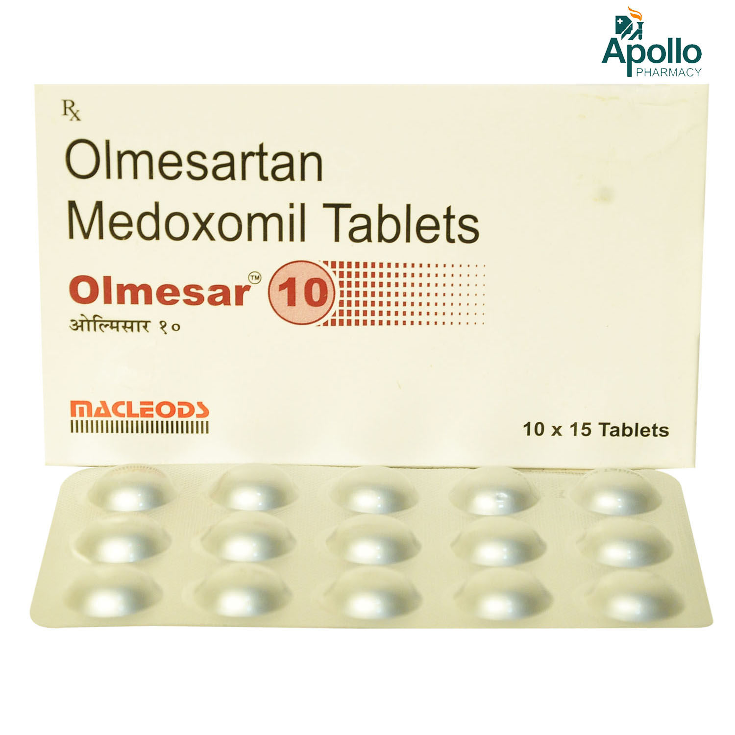 Olmesar 10 Tablet 15's Price, Uses, Side Effects, Composition - Apollo ...