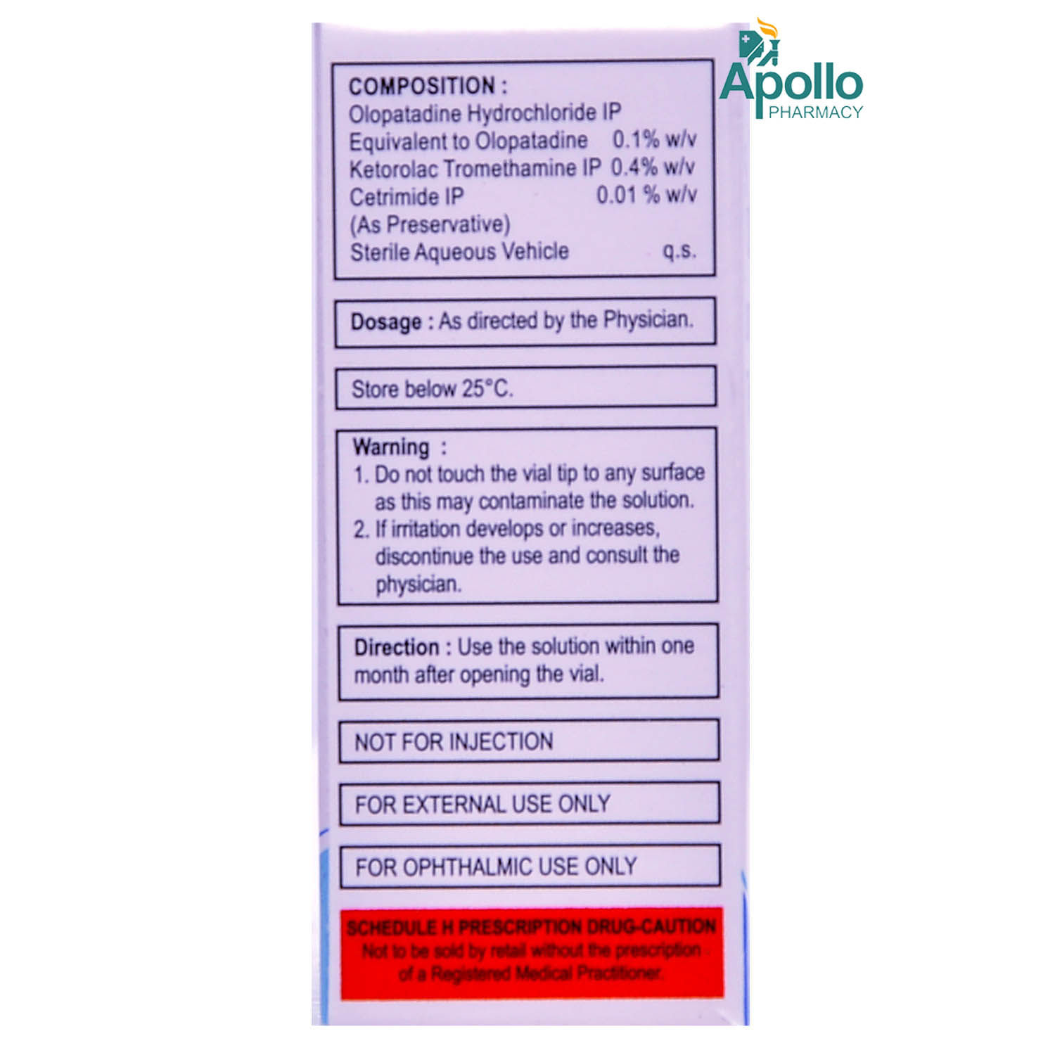 Olopat KT Eye Drops 5ml Price, Uses, Side Effects, Composition - Apollo ...