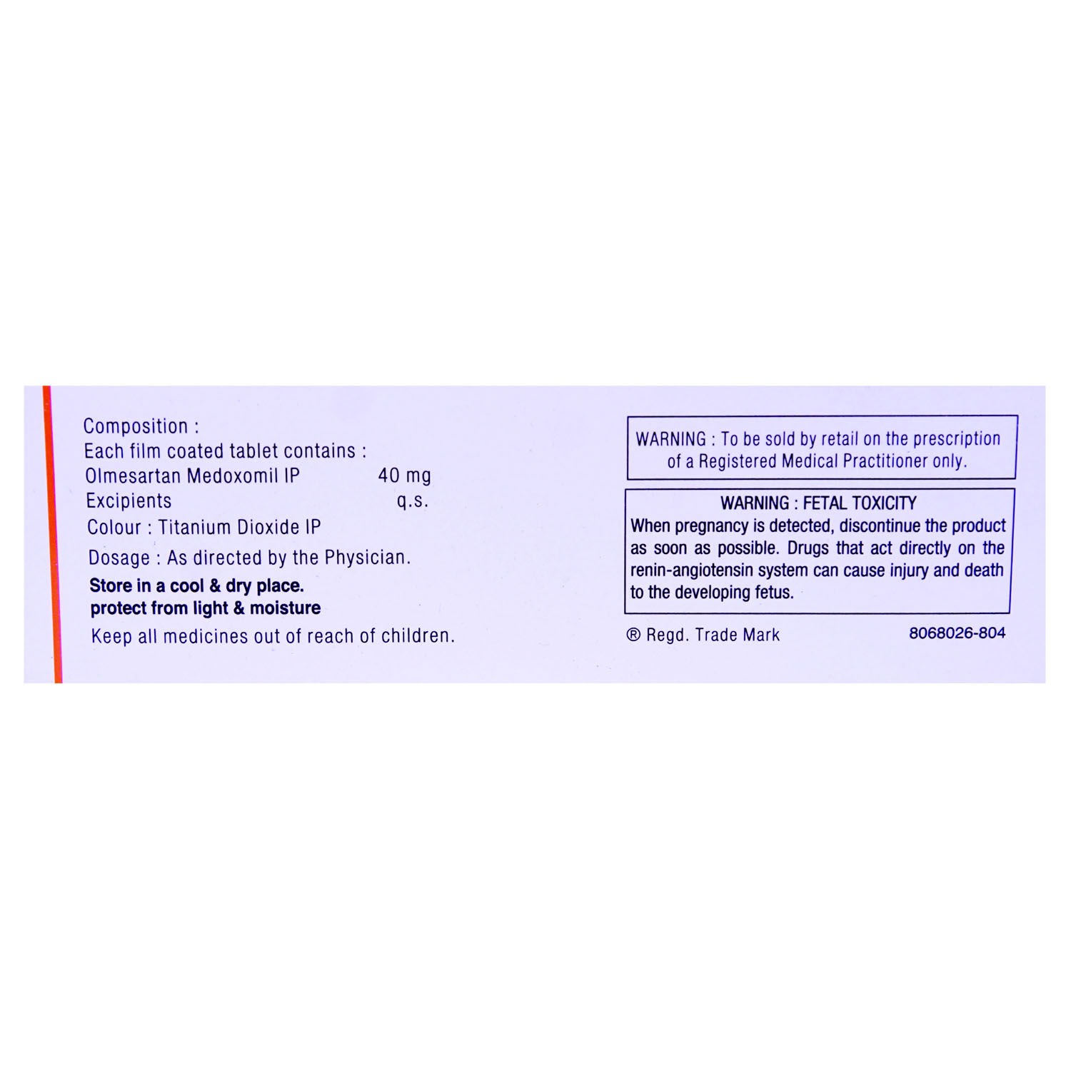 Olsar 40 Tablet 10's Price, Uses, Side Effects, Composition - Apollo ...