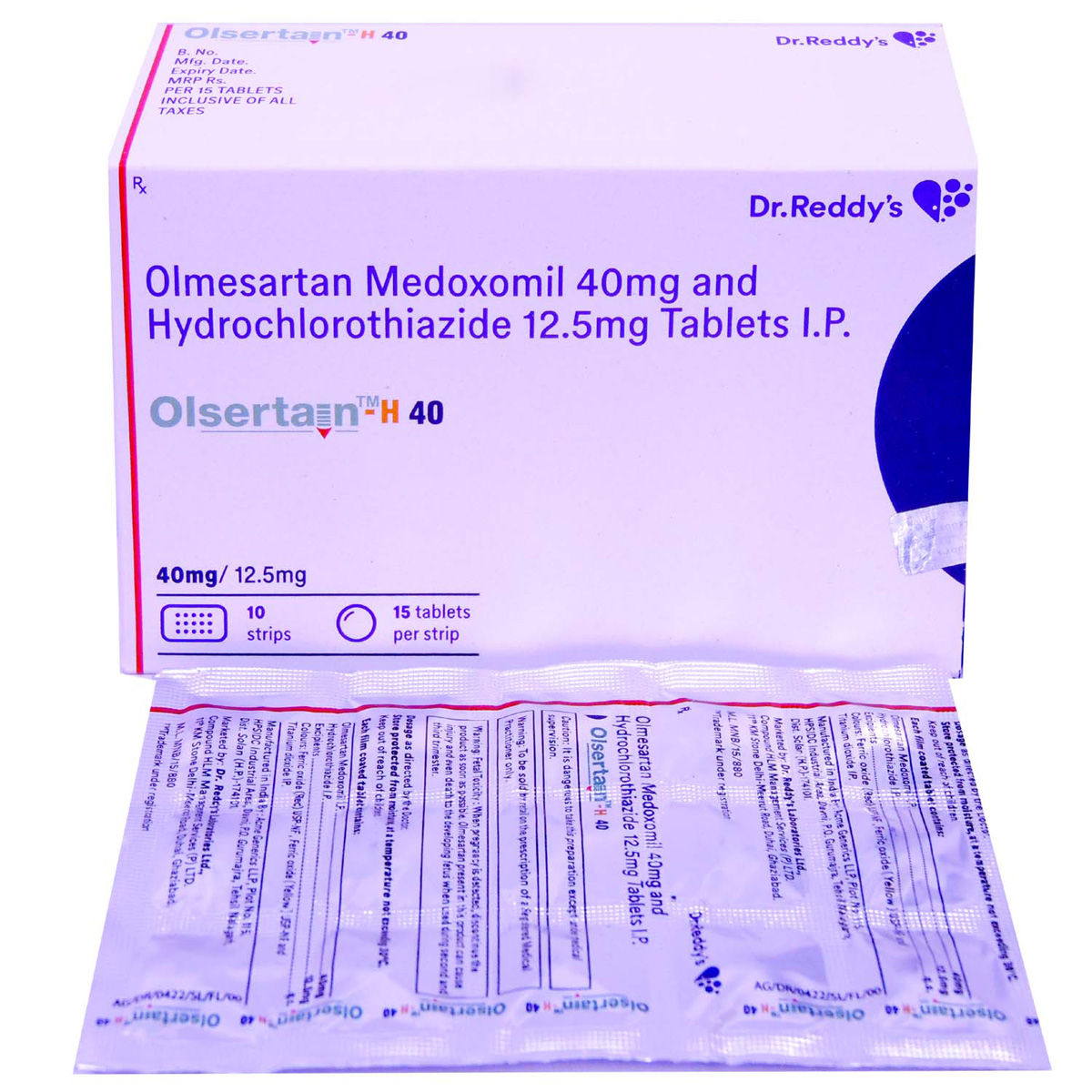 Olsertain-H 40 Tablet 15's Price, Uses, Side Effects, Composition ...