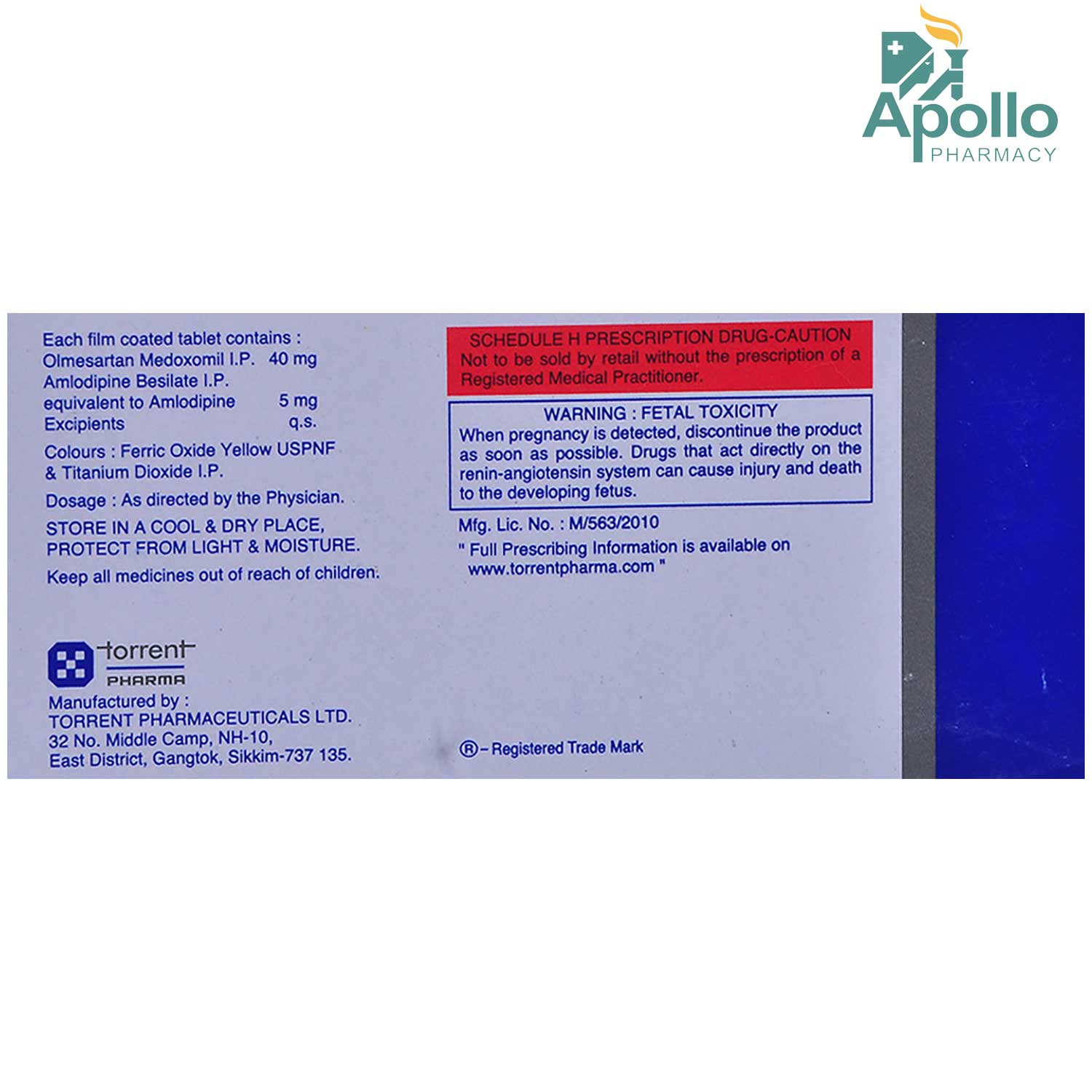OLSAR A 40MG TABLET Price, Uses, Side Effects, Composition - Apollo ...