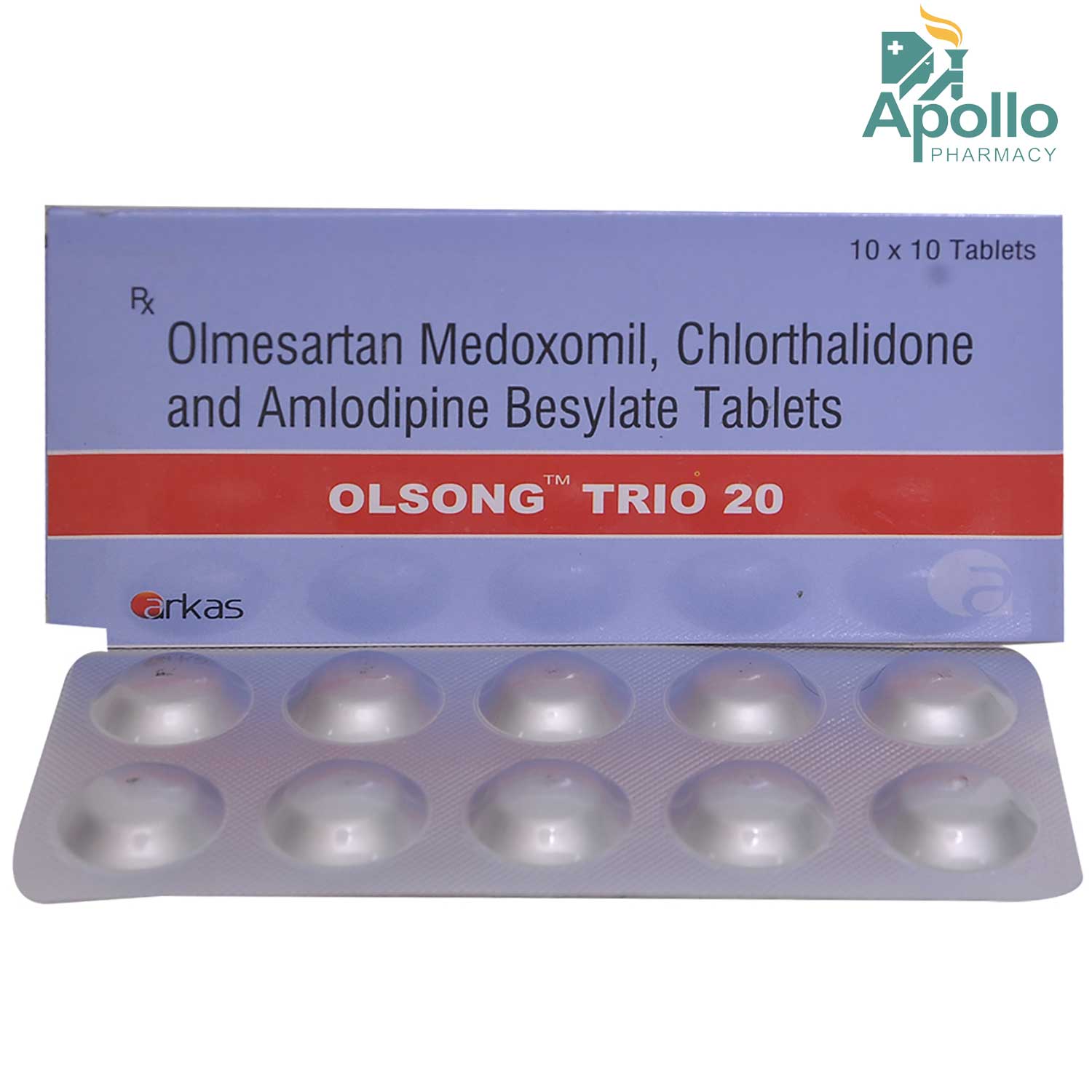 OLSONG TRIO 20 TABLET 10'S Price, Uses, Side Effects, Composition ...