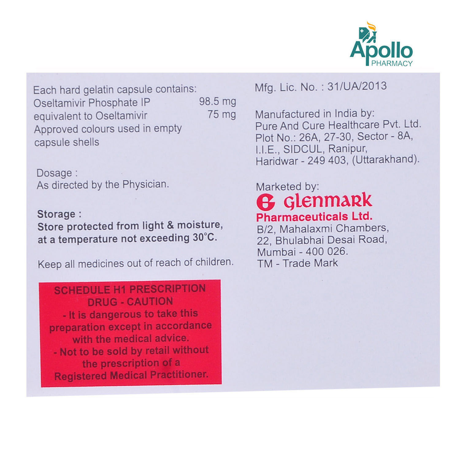 Olsivir Capsule 10's Price, Uses, Side Effects, Composition - Apollo ...