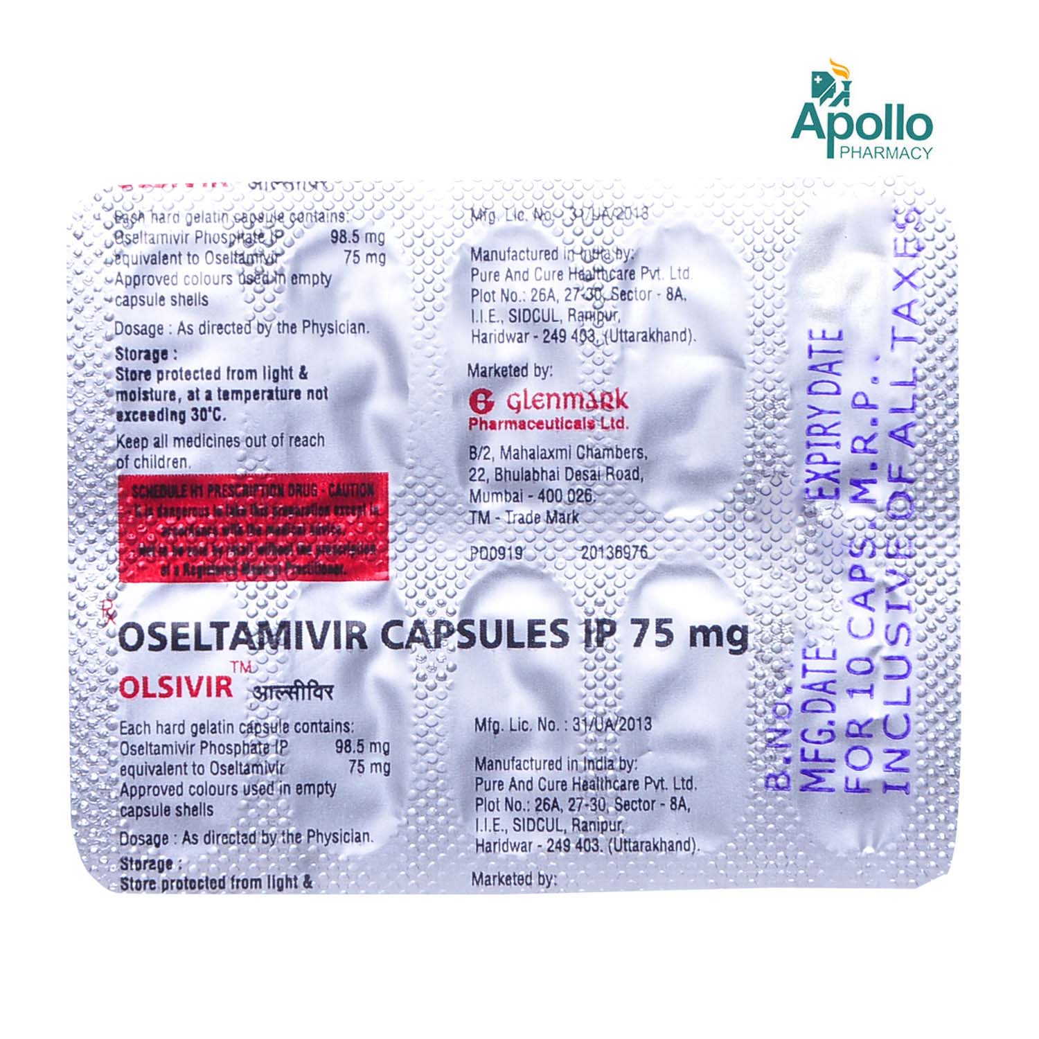 Olsivir Capsule 10's Price, Uses, Side Effects, Composition - Apollo ...