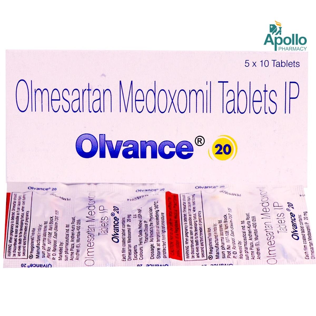 Olvance 20 Tablet 10's Price, Uses, Side Effects, Composition - Apollo ...