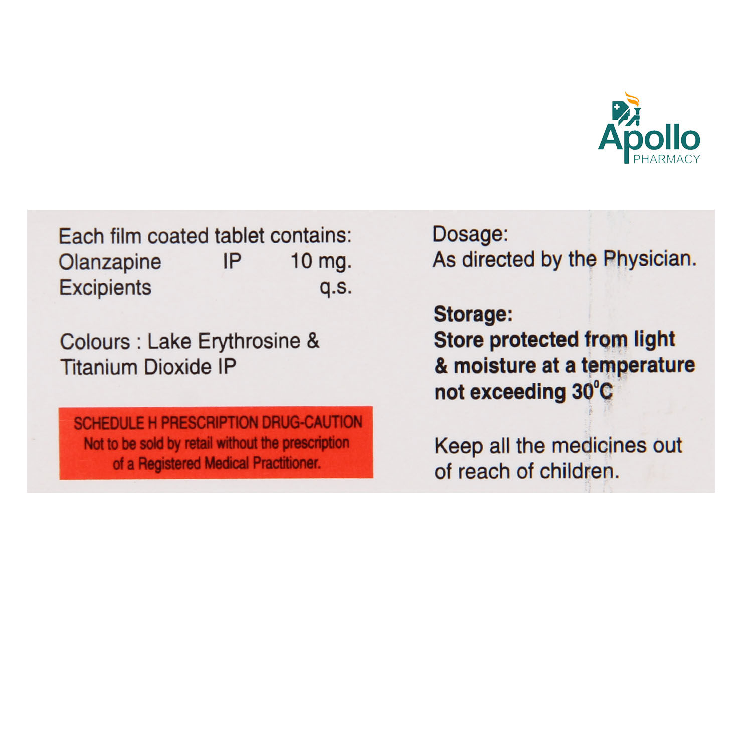 OLZIC 10MG TABLET Price, Uses, Side Effects, Composition - Apollo Pharmacy