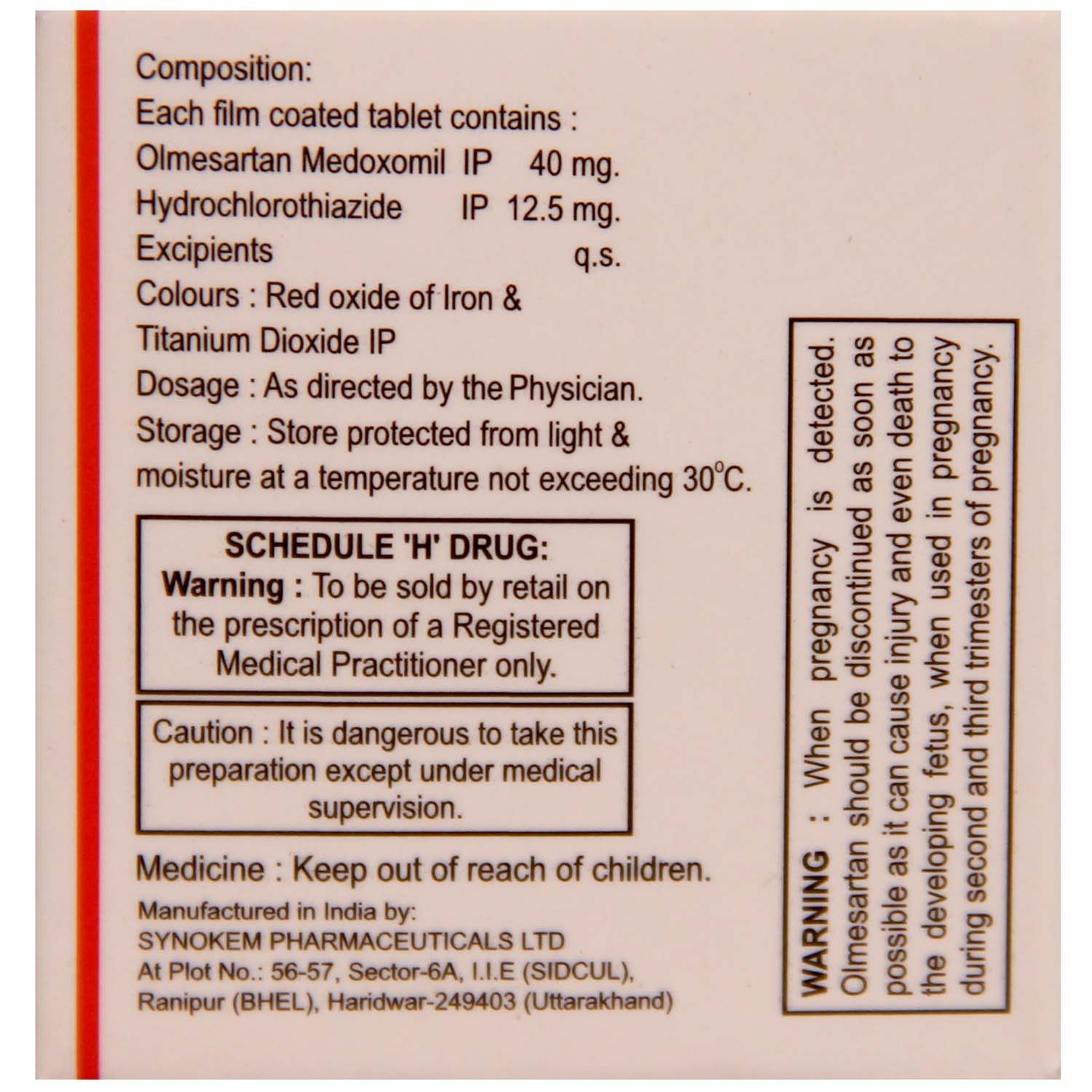 Olzox-H 40 Tablet 10's Price, Uses, Side Effects, Composition - Apollo ...