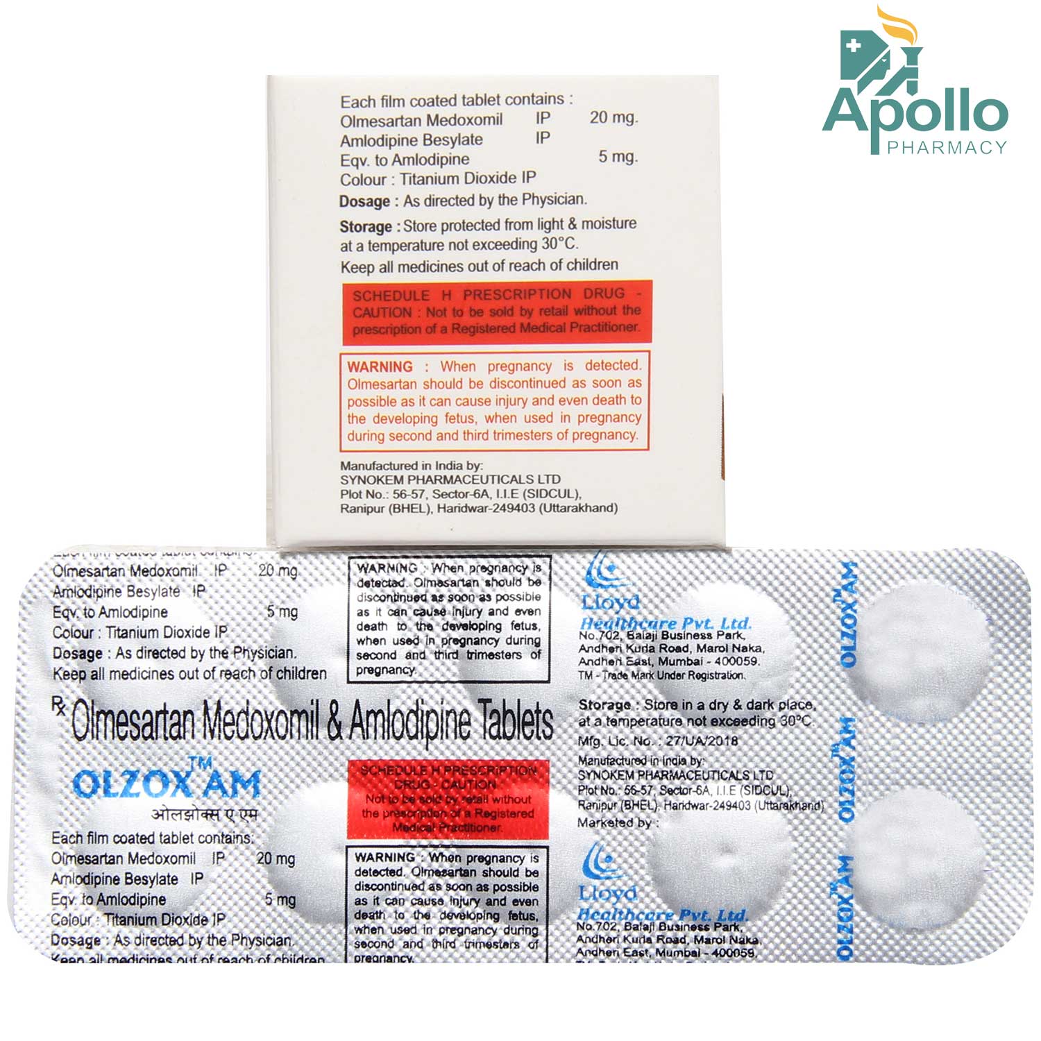 Olzox AM Tablet 10's Price, Uses, Side Effects, Composition - Apollo ...
