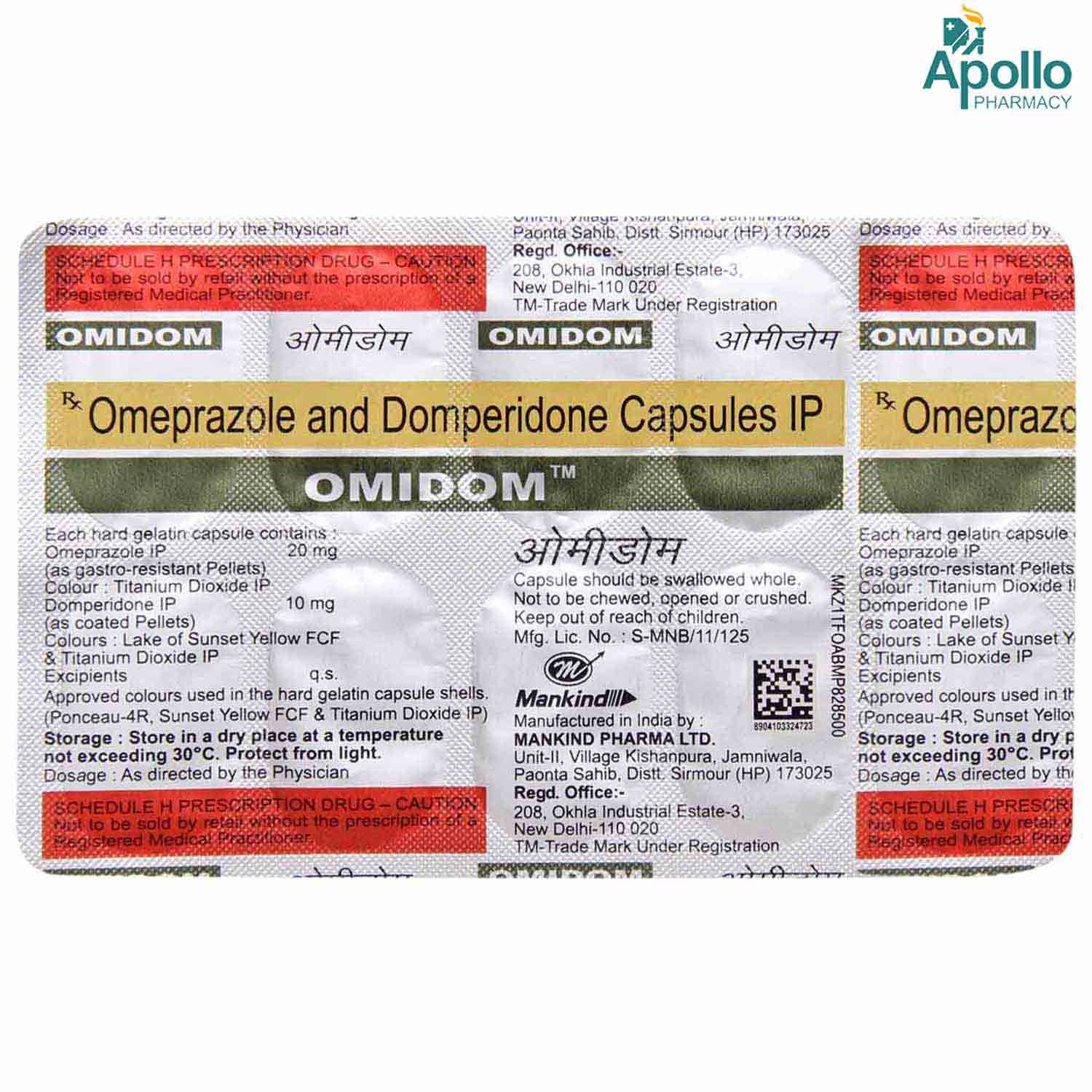 Omidom Capsule 10's Price, Uses, Side Effects, Composition - Apollo ...