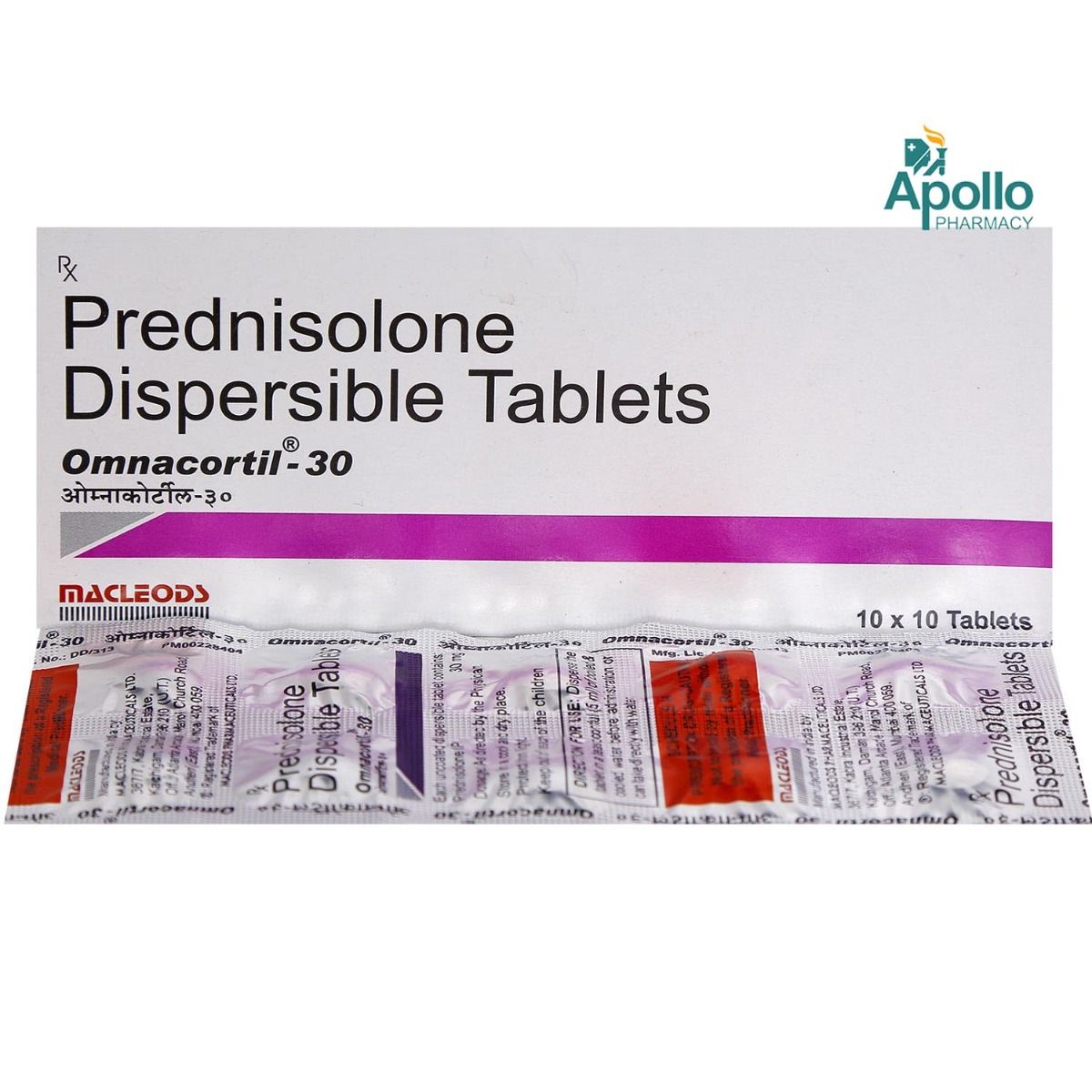 Omnacortil 30 Tablet 10's Price, Uses, Side Effects, Composition ...