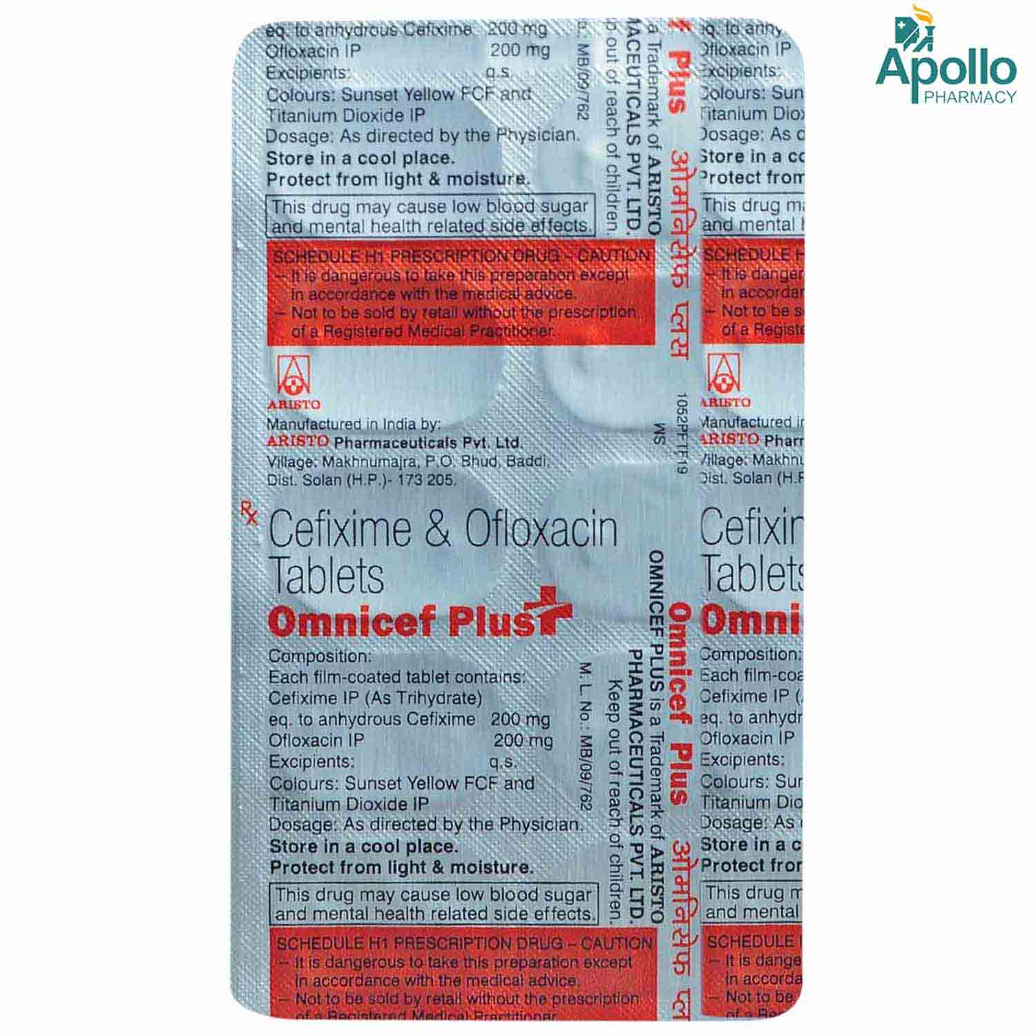 OMNICEF PLUS TABLET 10'S Price, Uses, Side Effects, Composition ...