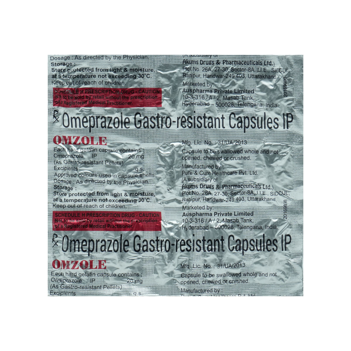 Omzole 20 mg Capsule 15's Price, Uses, Side Effects, Composition ...