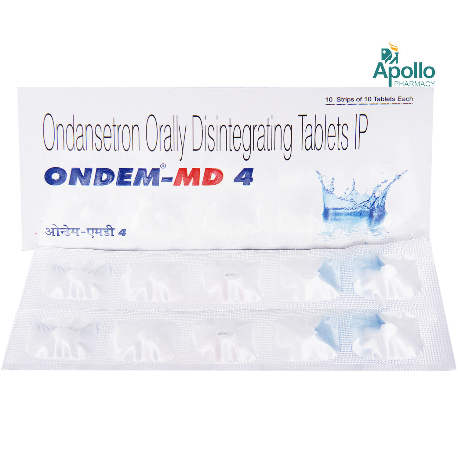 Ondem-MD 4 Tablet 10's Price, Uses, Side Effects, Composition - Apollo ...