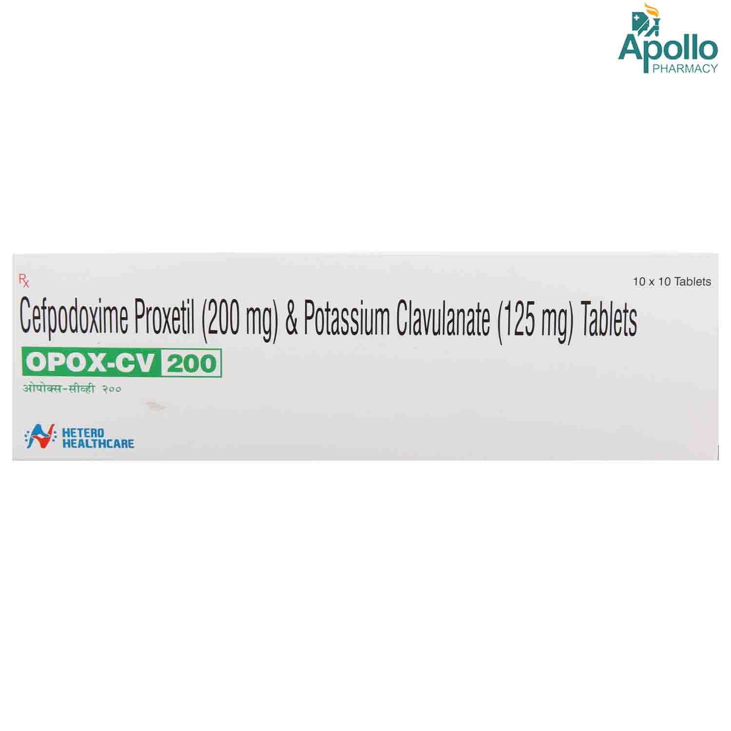 Opox-CV 200 Tablet 10's Price, Uses, Side Effects, Composition - Apollo ...