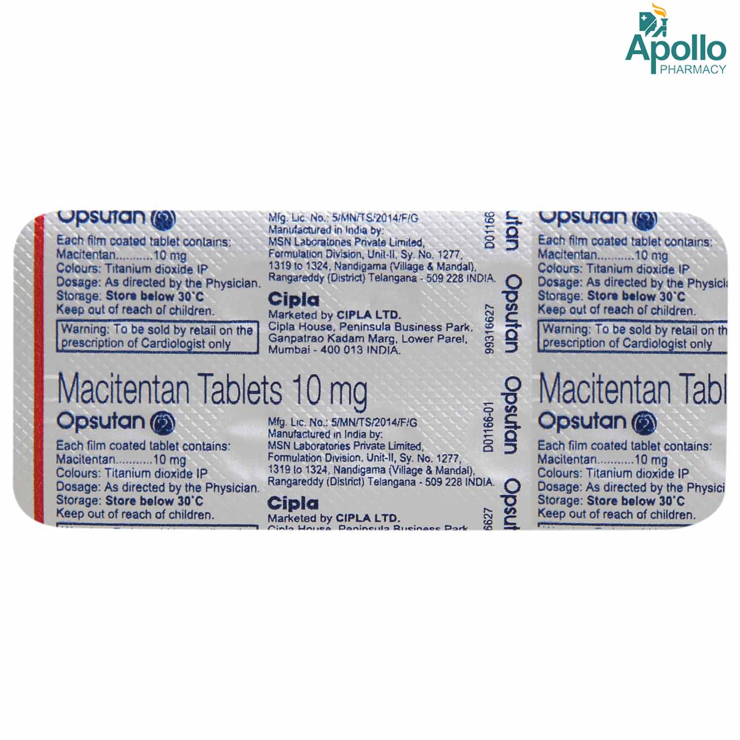 Opsutan Tablet 10's Price, Uses, Side Effects, Composition - Apollo ...
