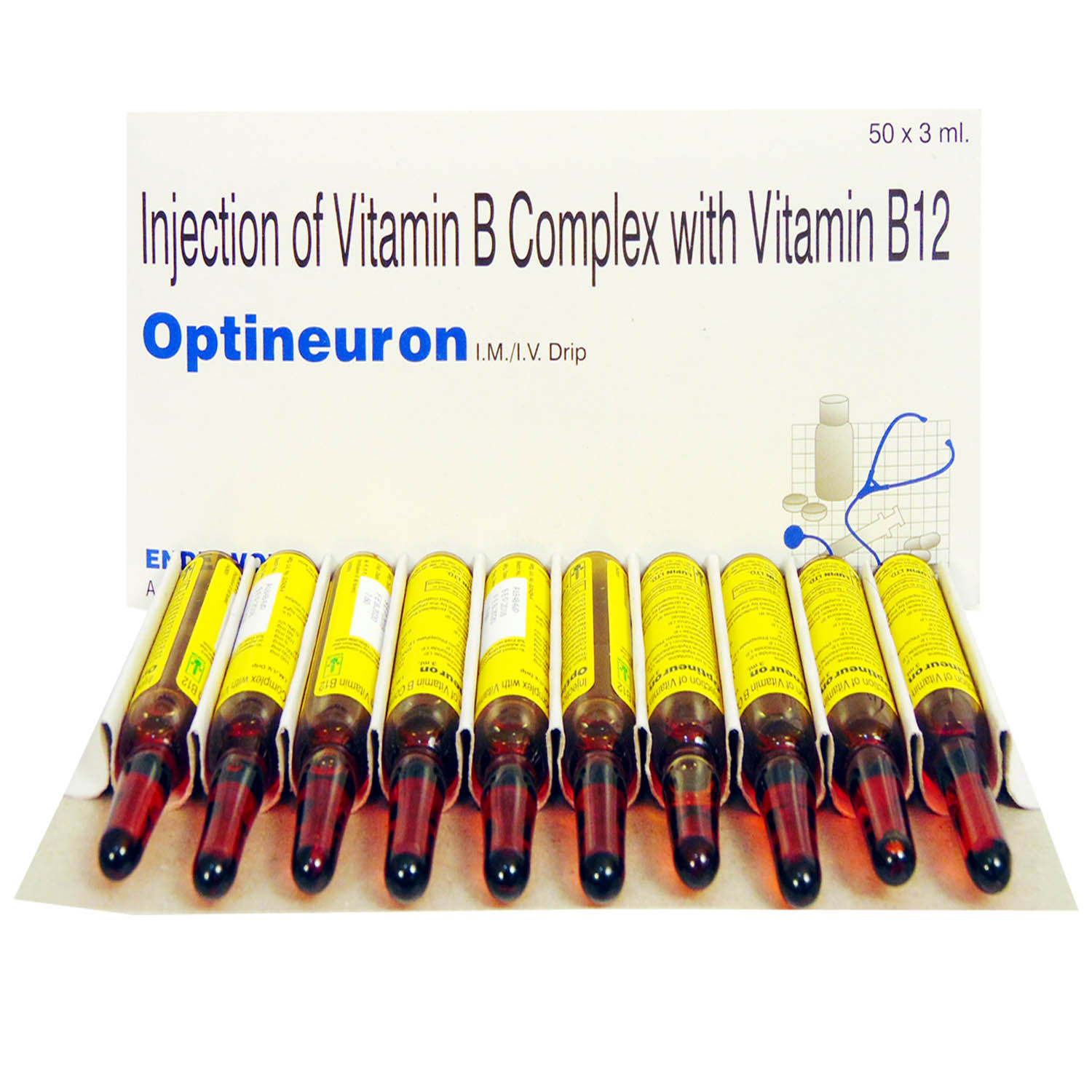 Optineuron Injection 10 x 3 ml Price, Uses, Side Effects, Composition ...