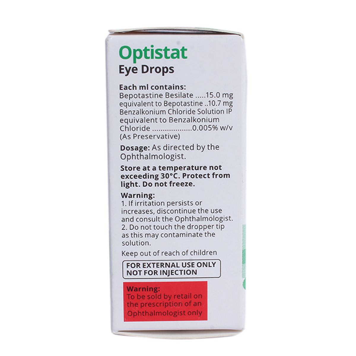 Optistat Eye Drops 5 ml Price, Uses, Side Effects, Composition - Apollo ...