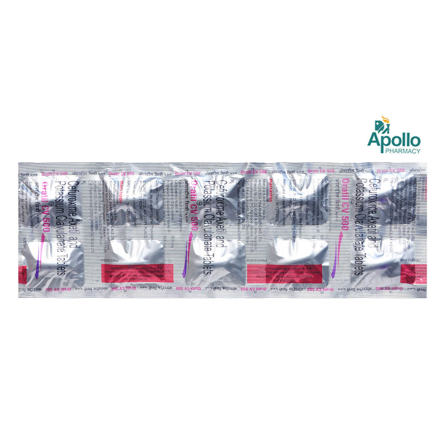 Oratil CV 500 Tablet 10's Price, Uses, Side Effects, Composition ...